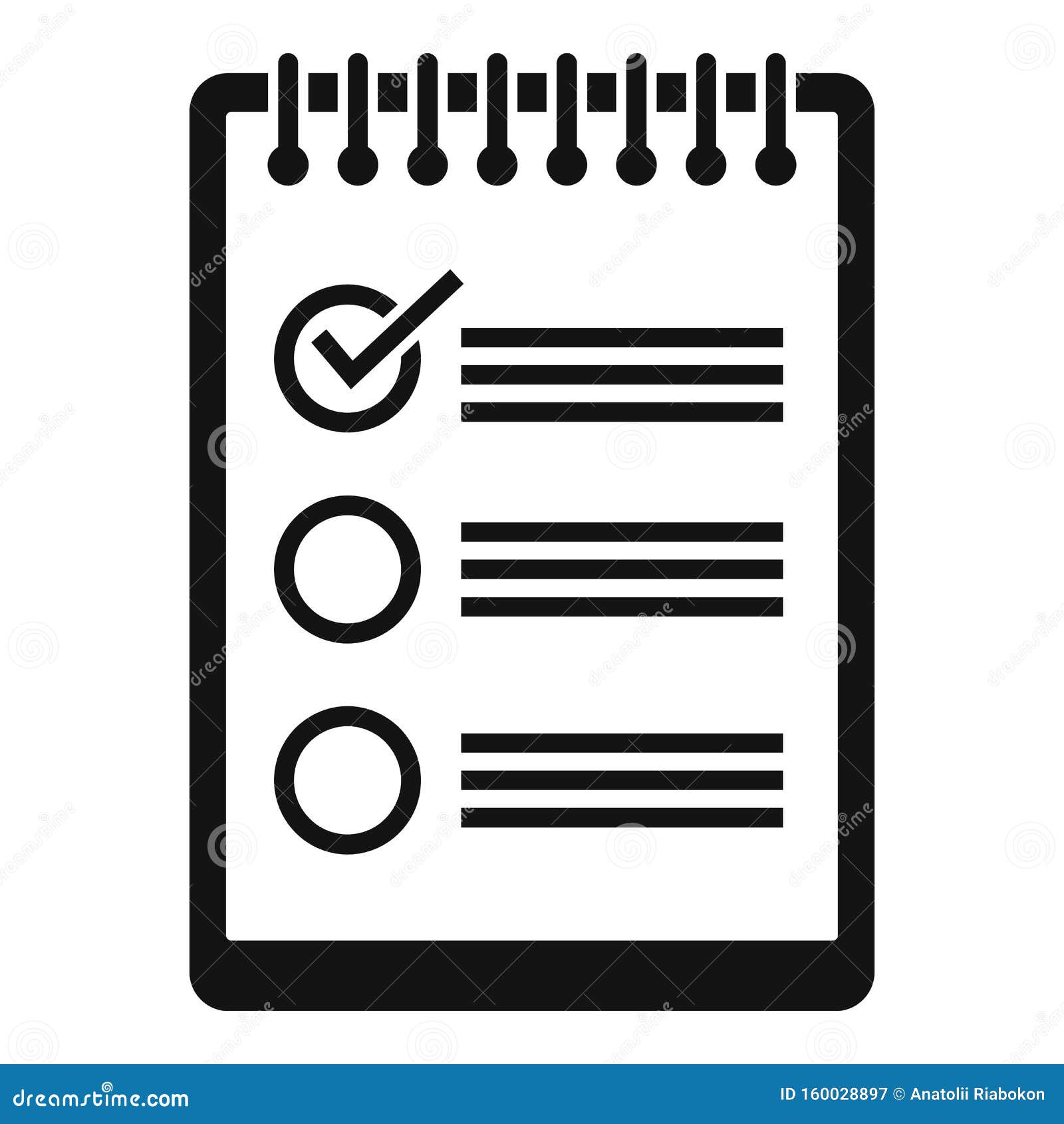 Checklist Icon, Simple Style Stock Vector - Illustration of approved ...
