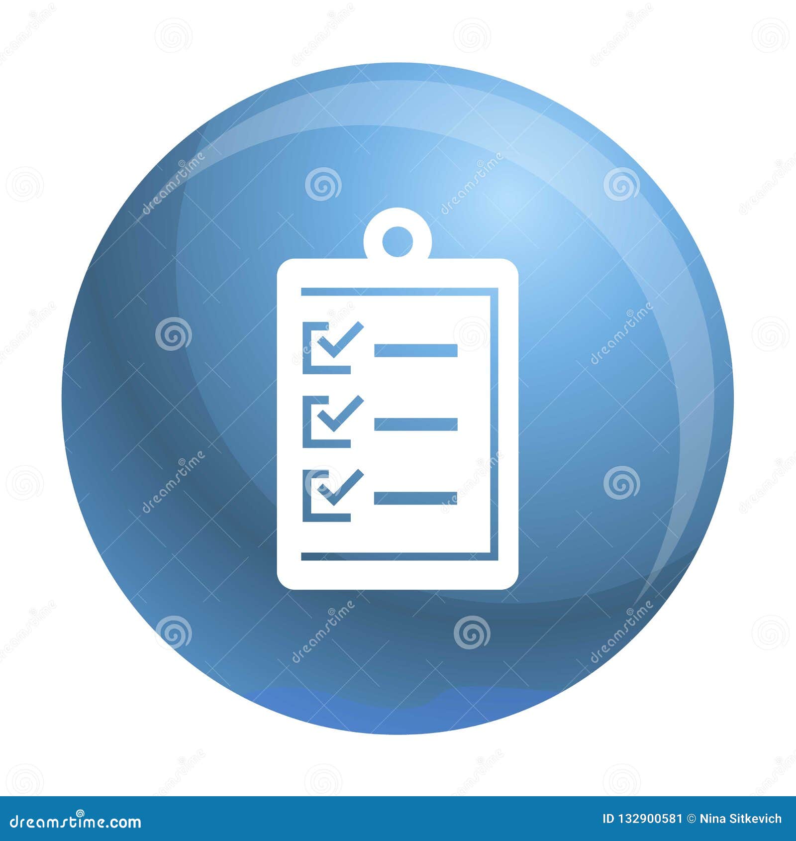 Checklist Icon, Simple Style Stock Vector - Illustration of classic ...