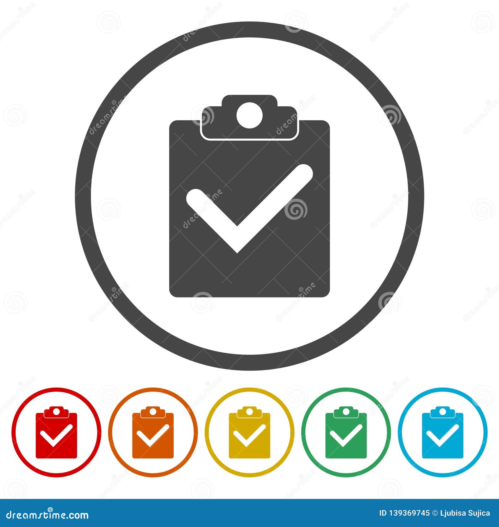 Checklist Icon stock vector. Illustration of interface - 139369745