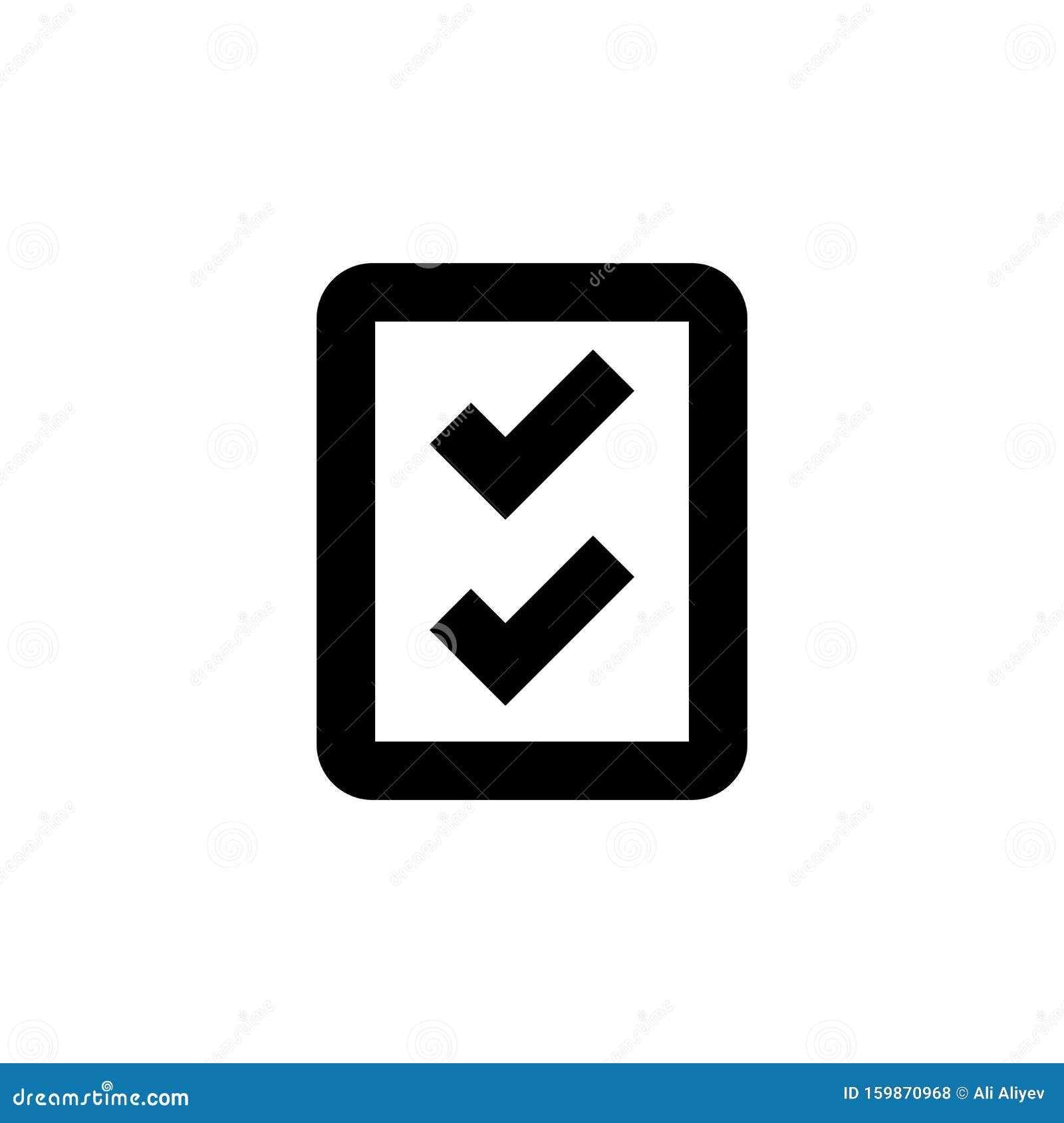 Checklist icon. Skill sign stock illustration. Illustration of success ...