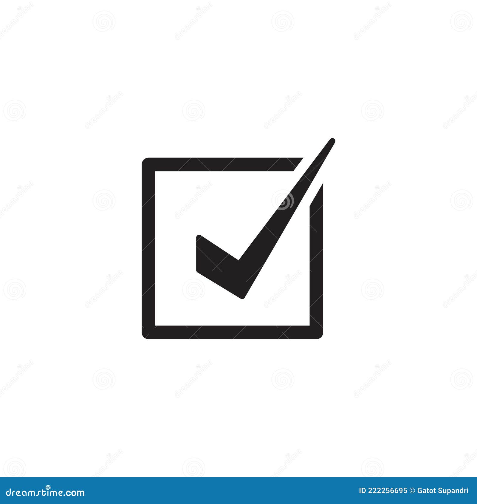Checklist Icon Vector Logo Design Template Stock Vector - Illustration ...