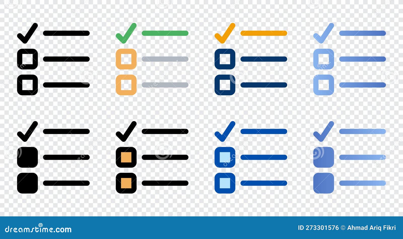 Checklist Icons in Different Style. Checklist Icons. Different Style ...