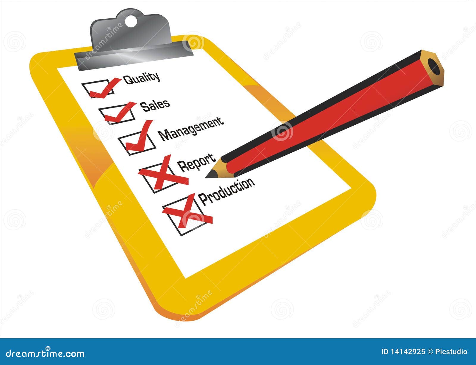 Guy/Man With Checklist - Illustration - With Clipping Path ...