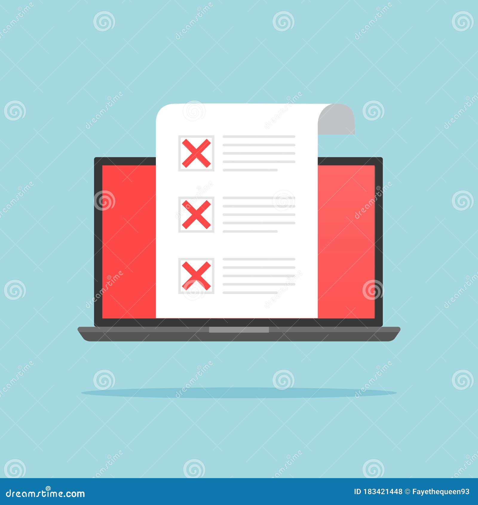 Checklist On Laptop Display Icon. Checkboxes With Check Mark, List Of ... Checklist On Laptop Display Icon. Checkboxes With Check Mark, List Of ...