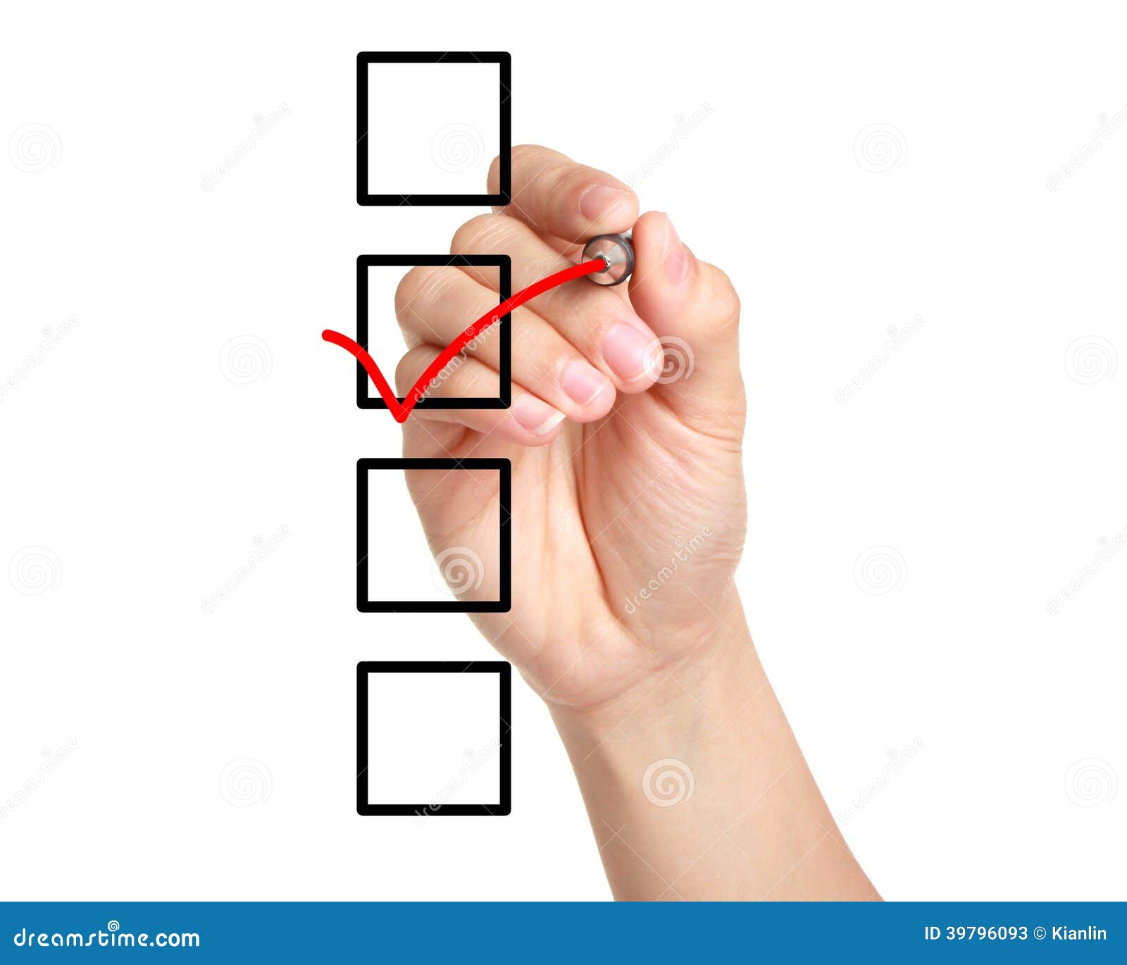 Checklist stock image. Image of businessman, marker, questionnaire ...
