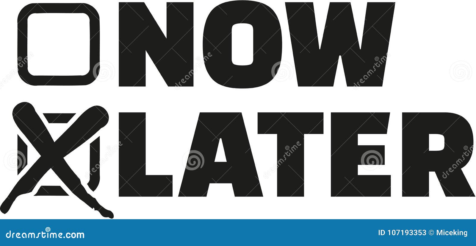 Checklist. Now and Later. stock vector. Illustration of isolated ...