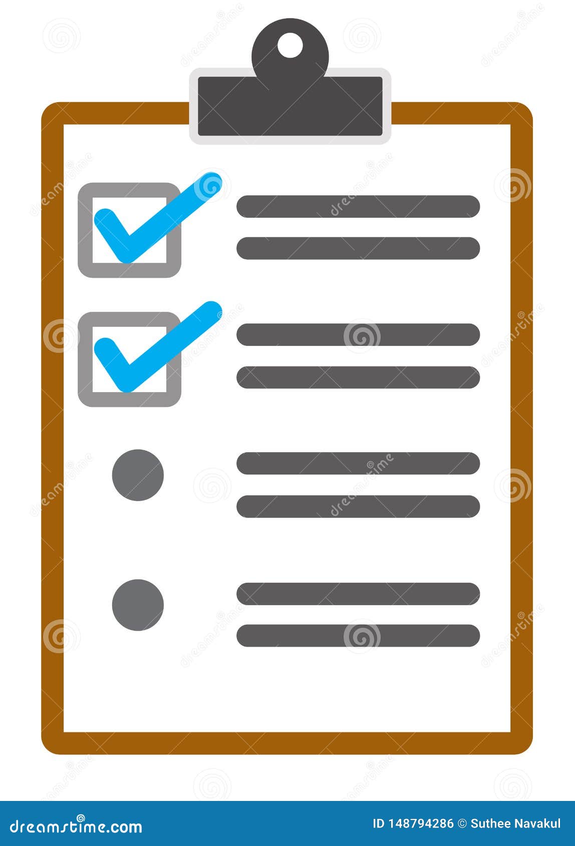 Checklist Page Vector Icon On White Background. Checklist Icon For Your ... Checklist Page Vector Icon On White Background. Checklist Icon For Your ...