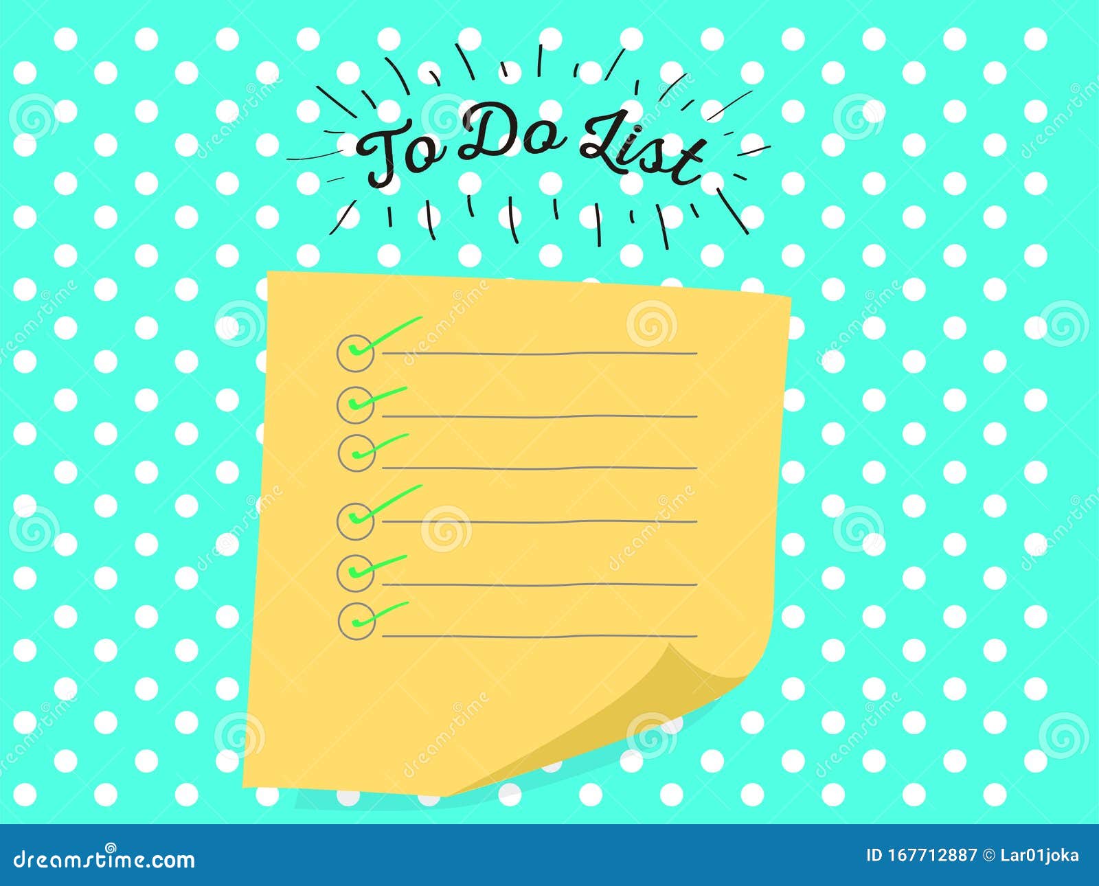 To do list illustration stock vector. Illustration of notebook - 167712887