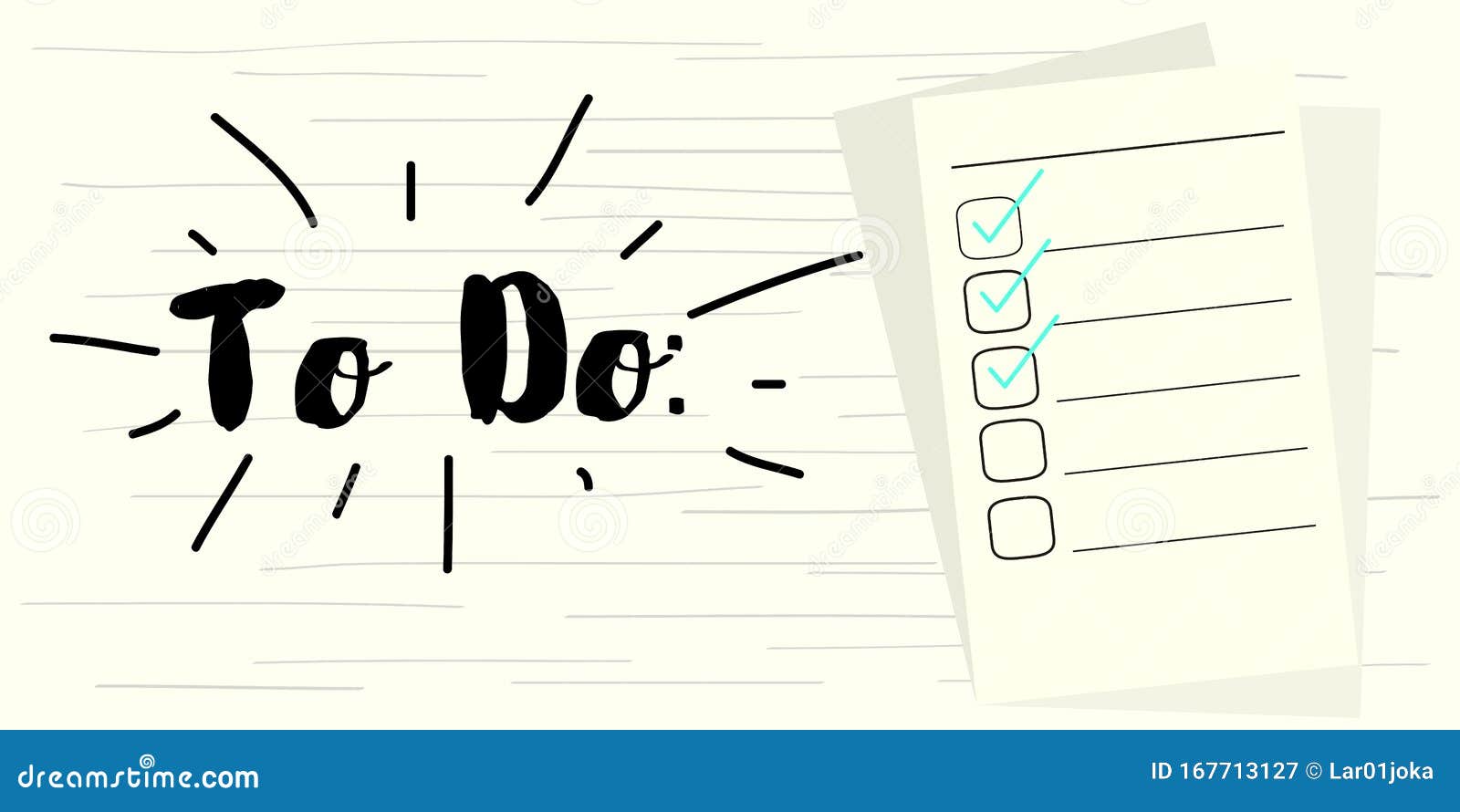 To do list illustration stock vector. Illustration of blank - 167713127