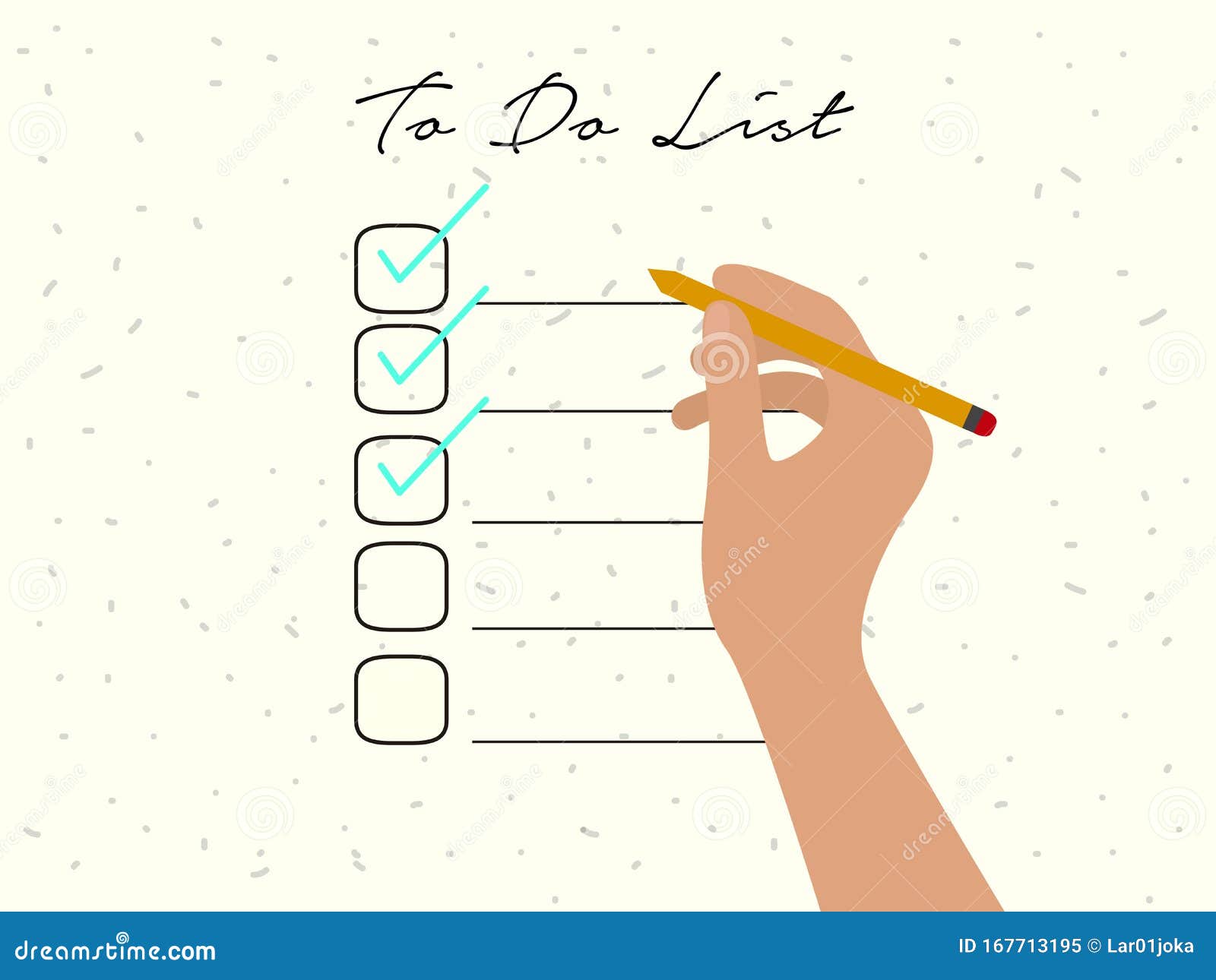 To do list illustration stock vector. Illustration of blank - 167713195