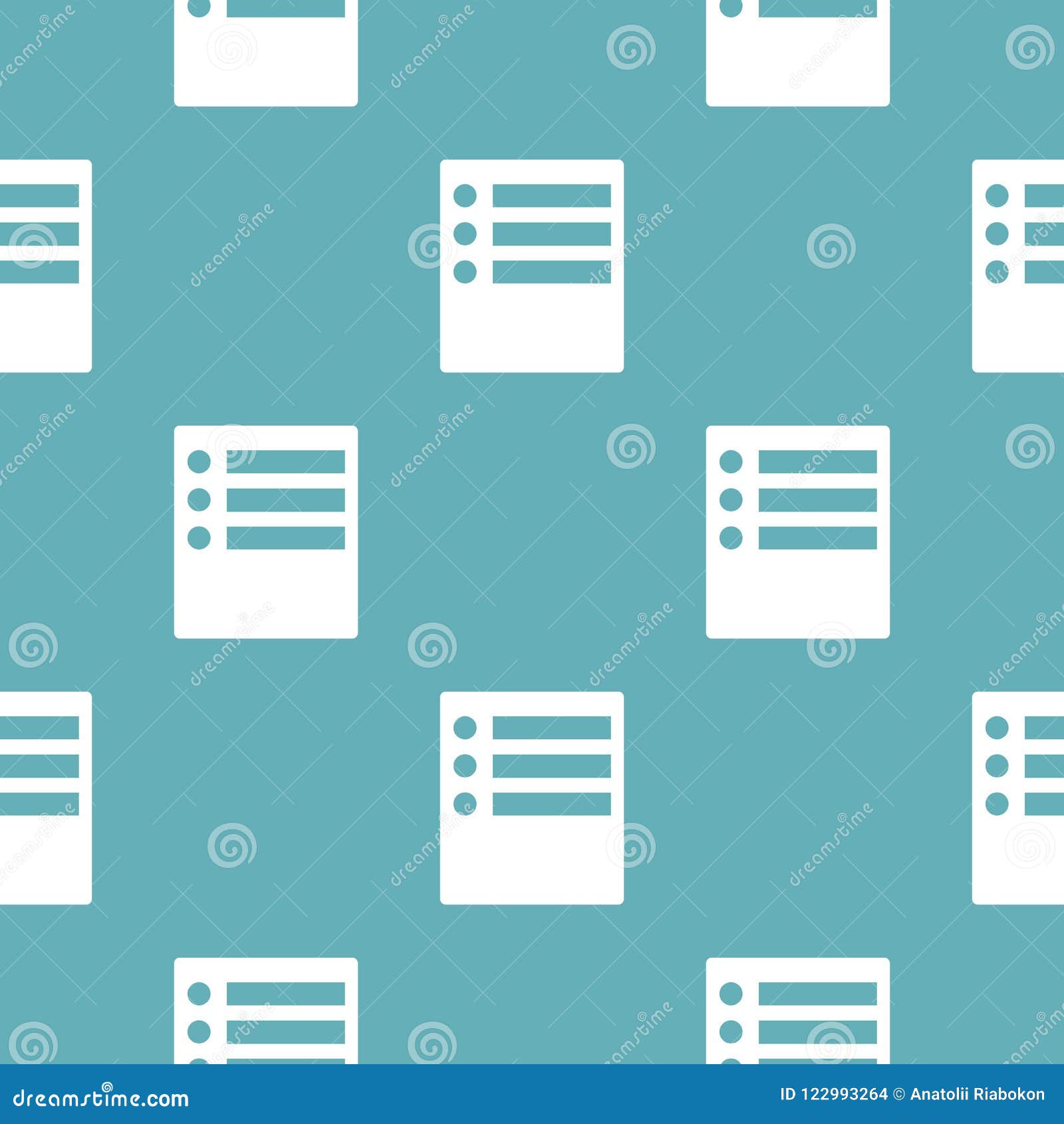 Checklist Pattern Seamless Blue Stock Illustration - Illustration of ...