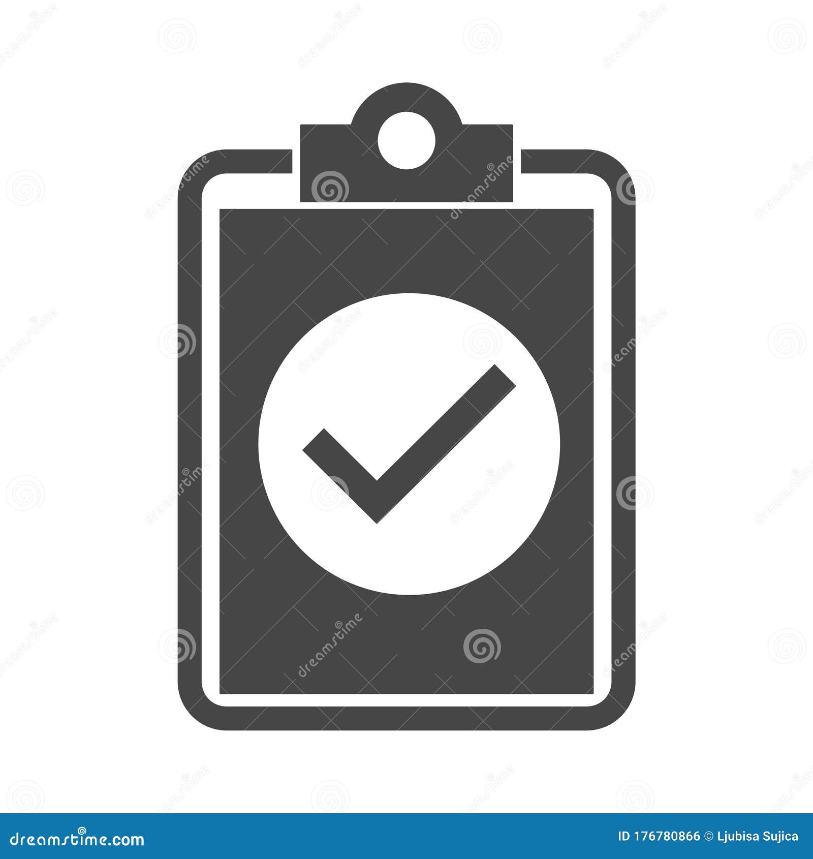 Checklist Pictogram Checklist Pictogram Formulier Goedgekeurd Vector ...