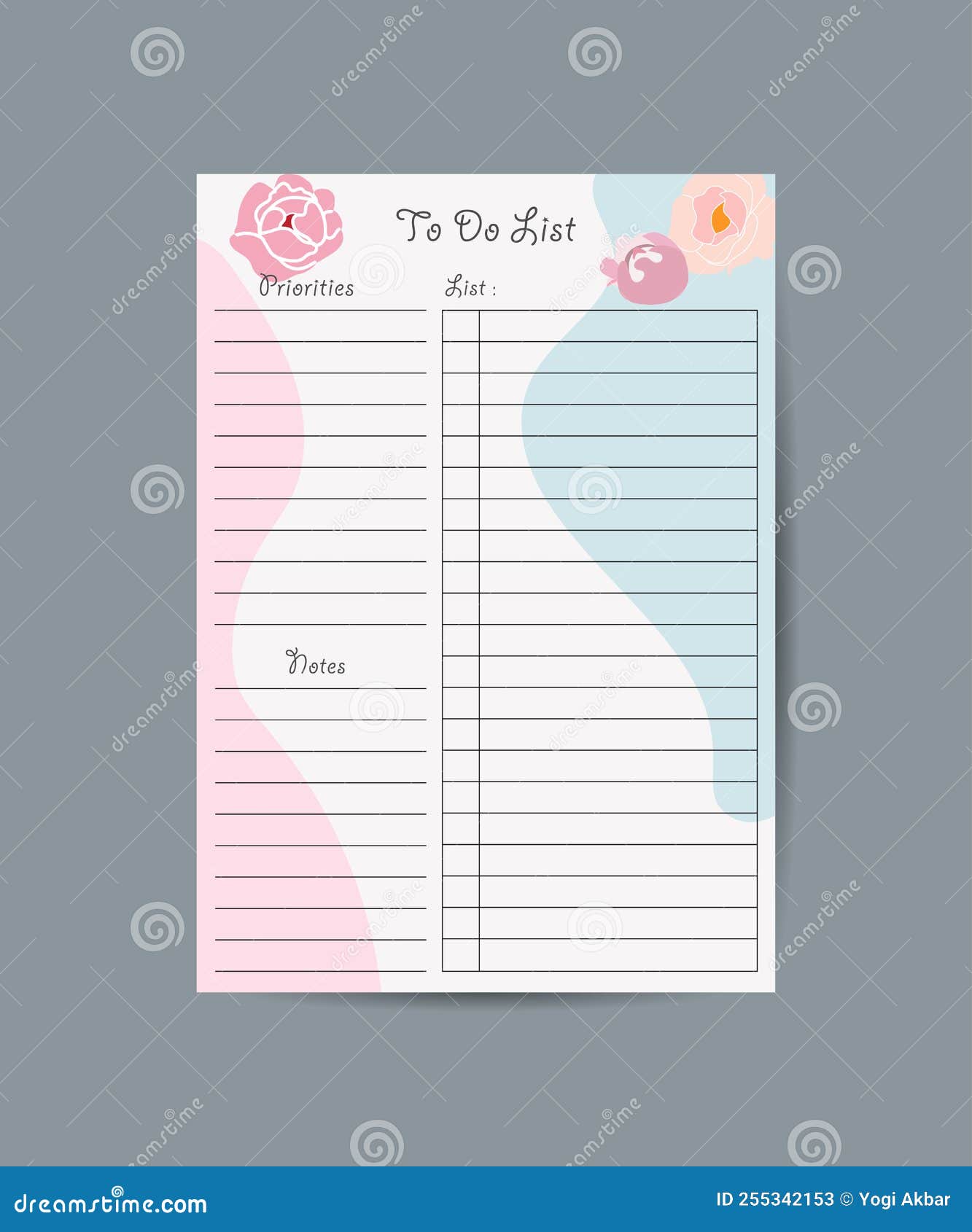 Checklist, daily Plan. To Do List Planning Schedule Work Time ...