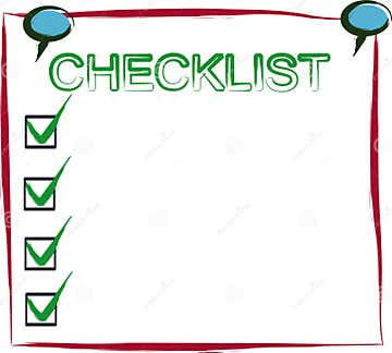 Checklist post it stock vector. Illustration of communications - 14571149
