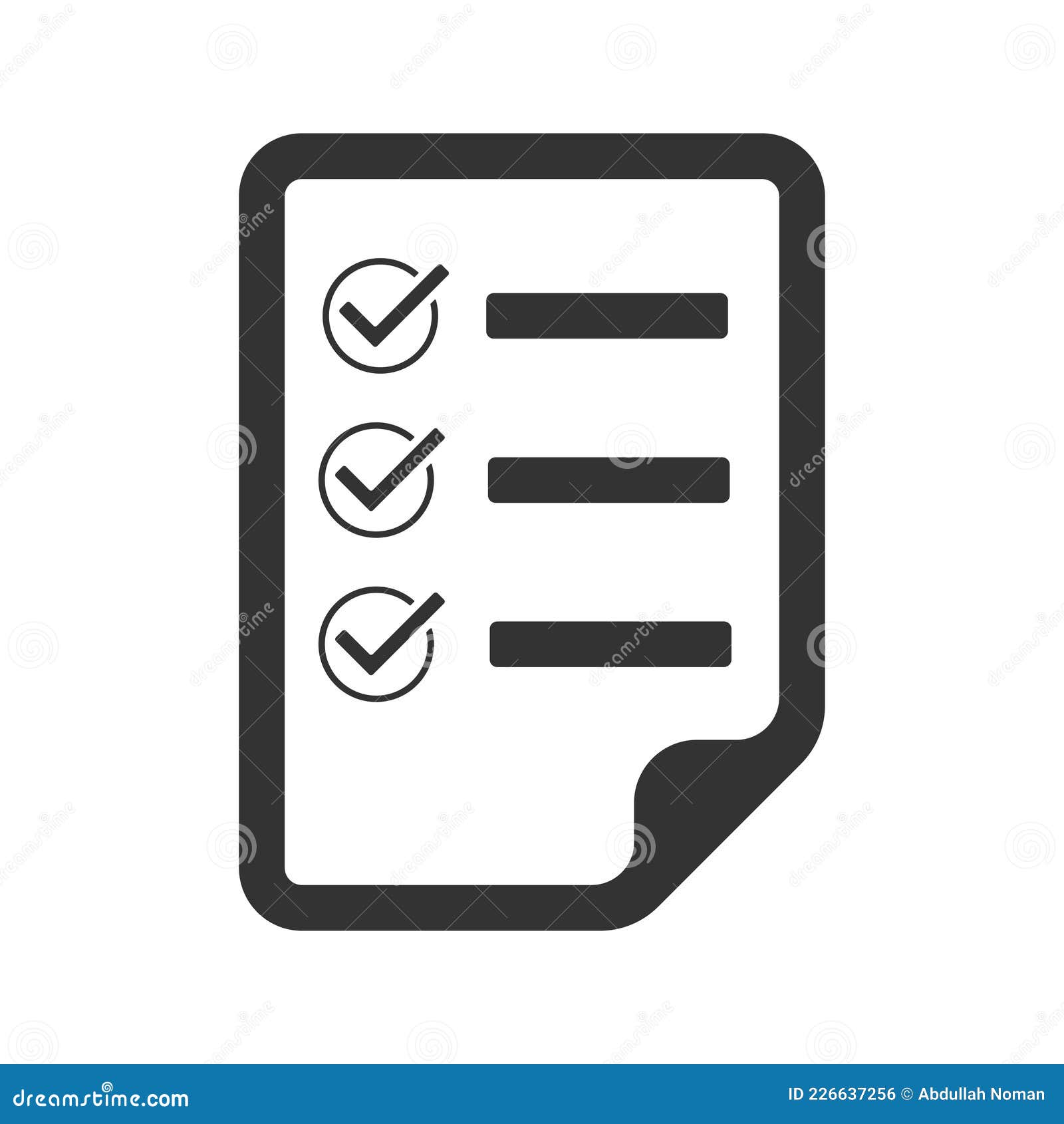 Checklist, Product List Icon Stock Vector - Illustration of isolated ...