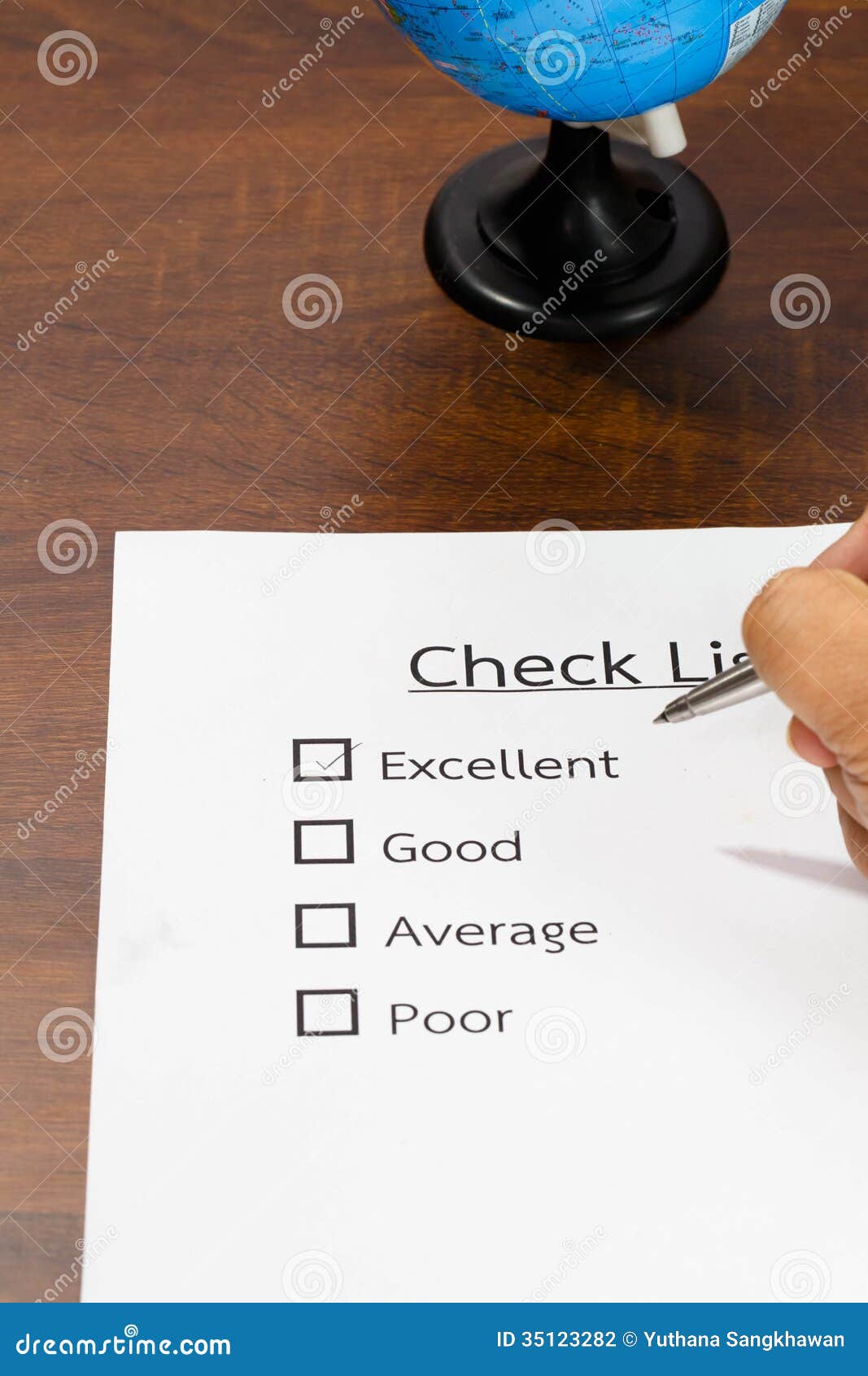 Checklist Quality control. stock photo. Image of check - 35123282