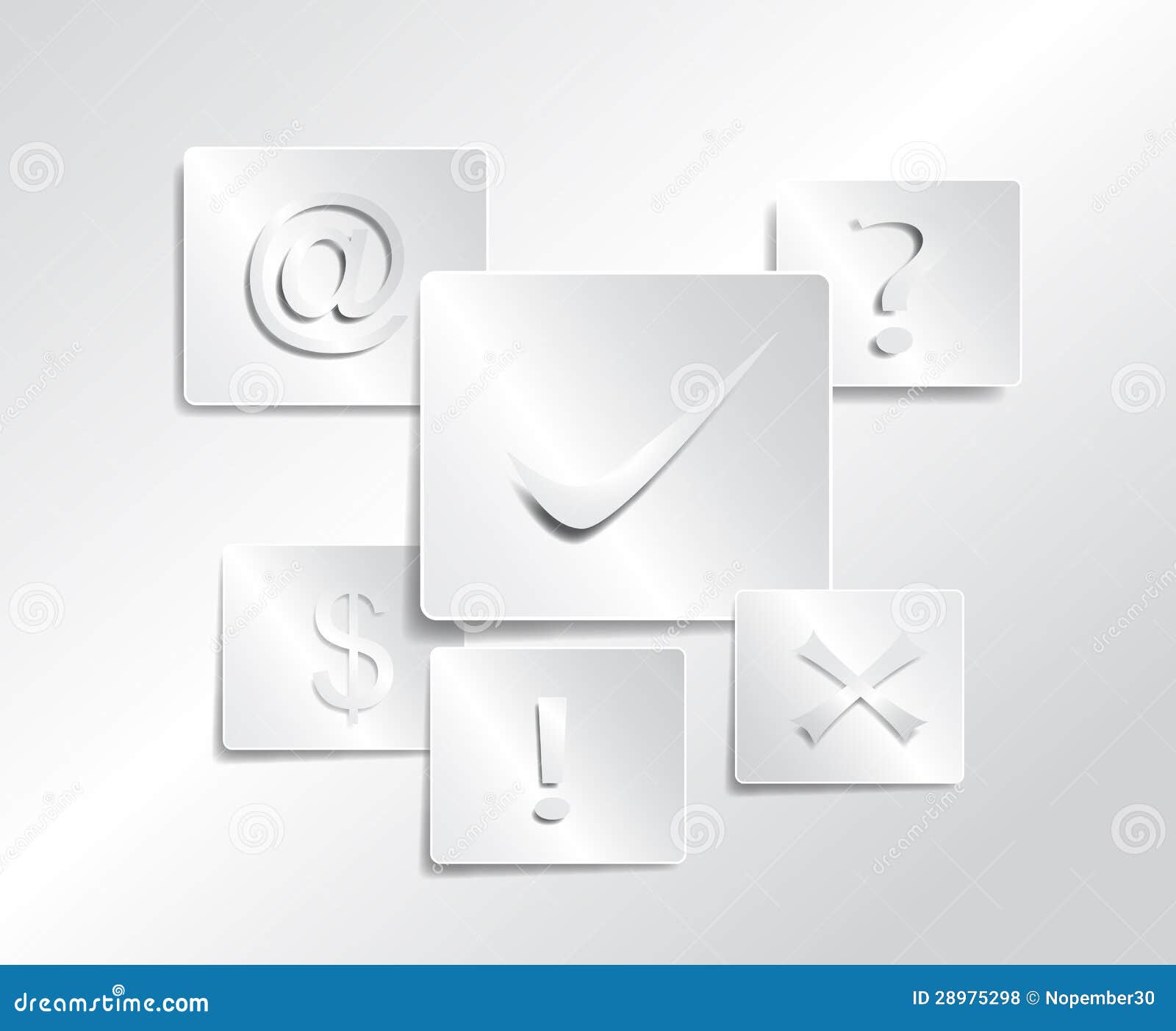 Checklist, Question Paper Icon. Black Vector Graphics Royalty-Free ...