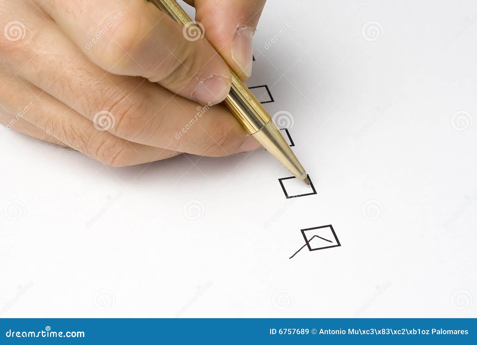 Checklist Questionnaire Quality of Service Stock Image - Image of ...