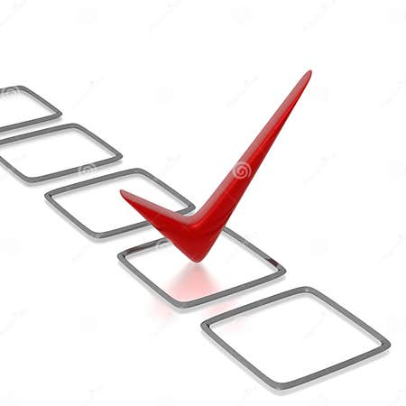 Checklist with red check stock illustration. Illustration of ...