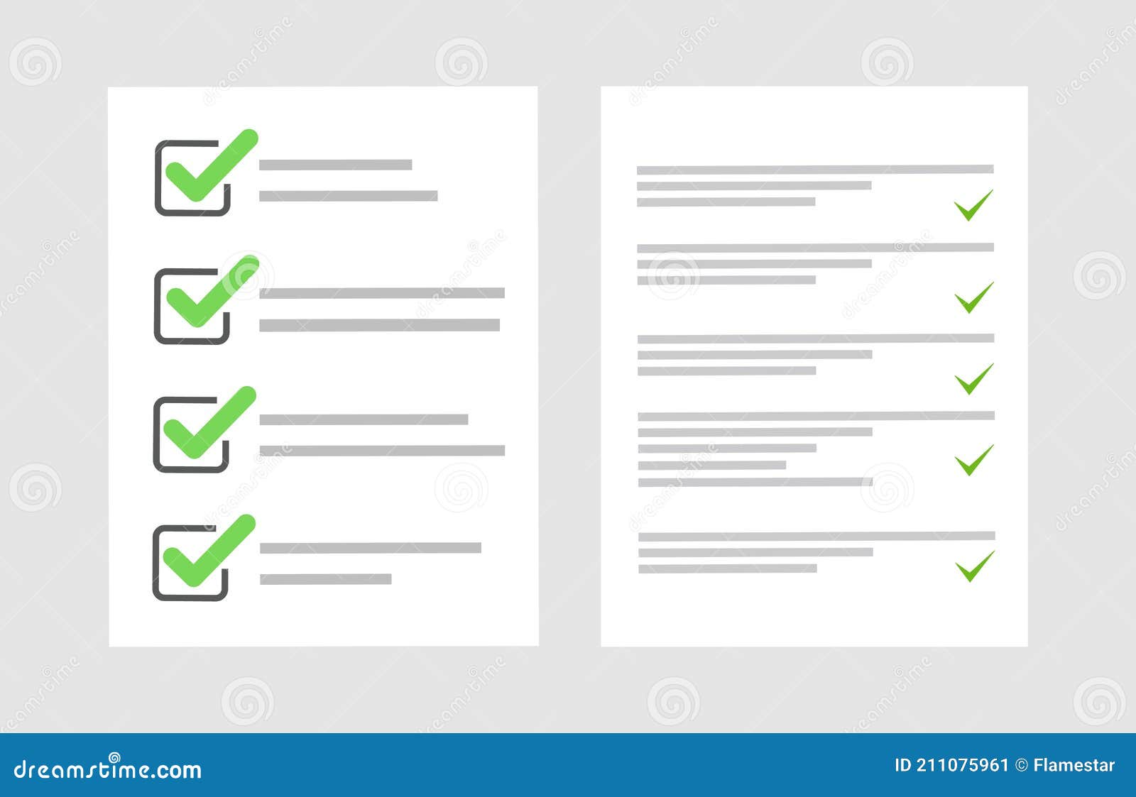 Checklist Set, Complete Tasks. Premium Quality. Modern Flat Design ...
