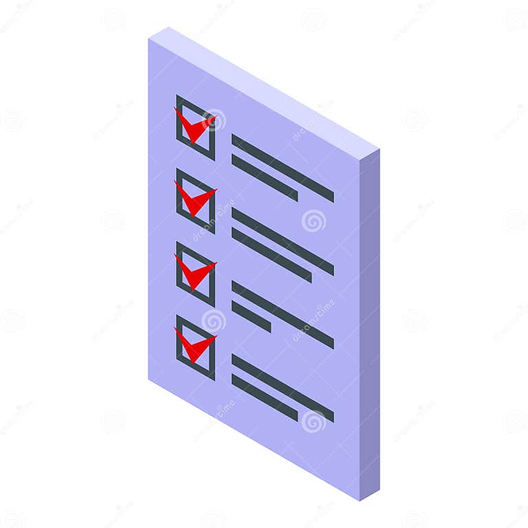 Checklist Showing Completed Tasks with Red Check Marks in Check Boxes ...