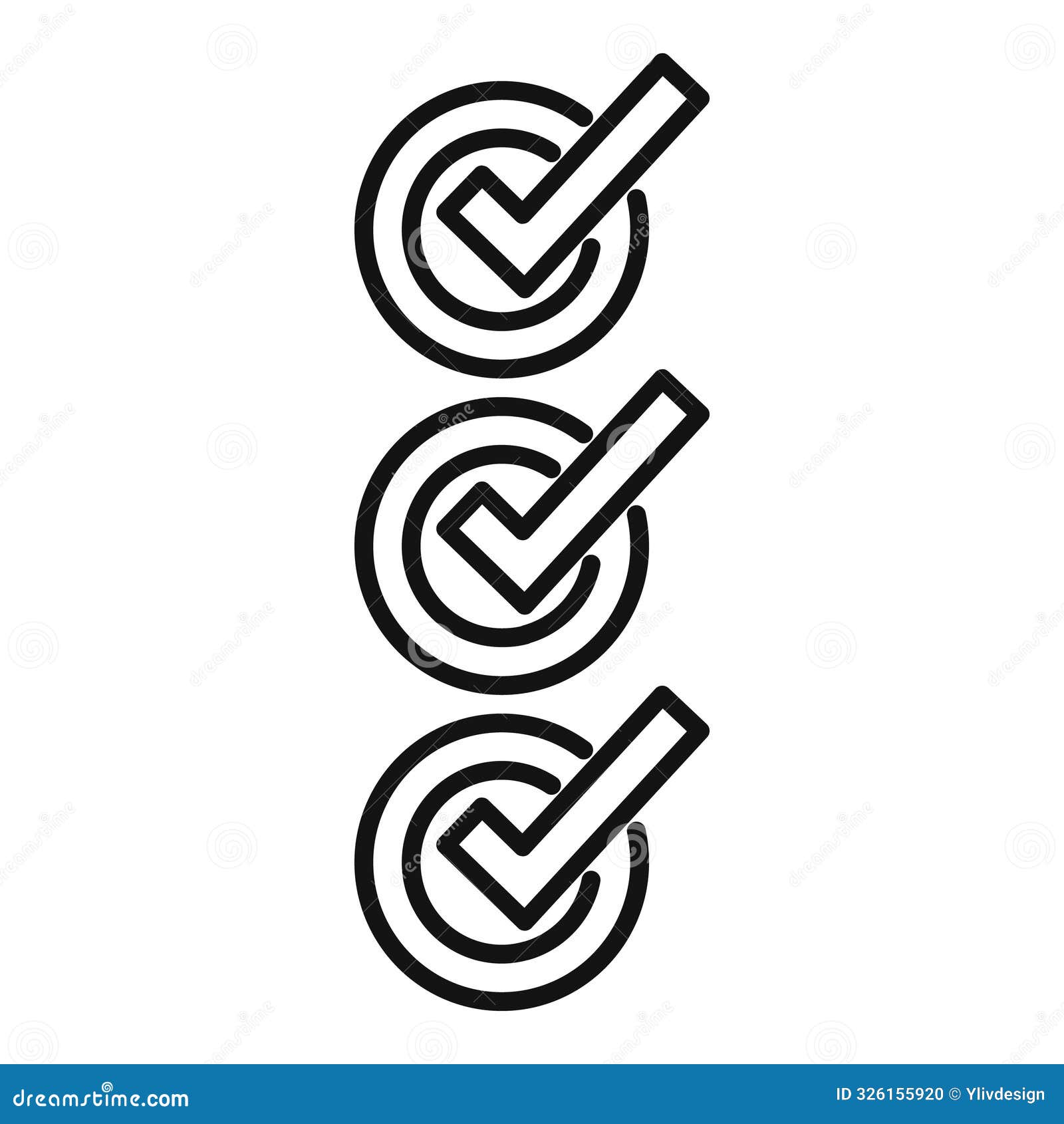 Simple Checklist Is Confirming Agreement On Two Options On Paper Forms ...