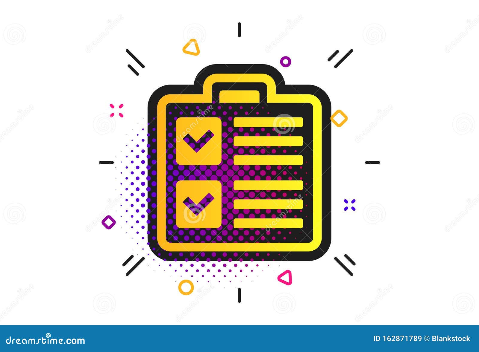 Checklist Sign Icon. Control List Symbol. Vector Stock Vector ...
