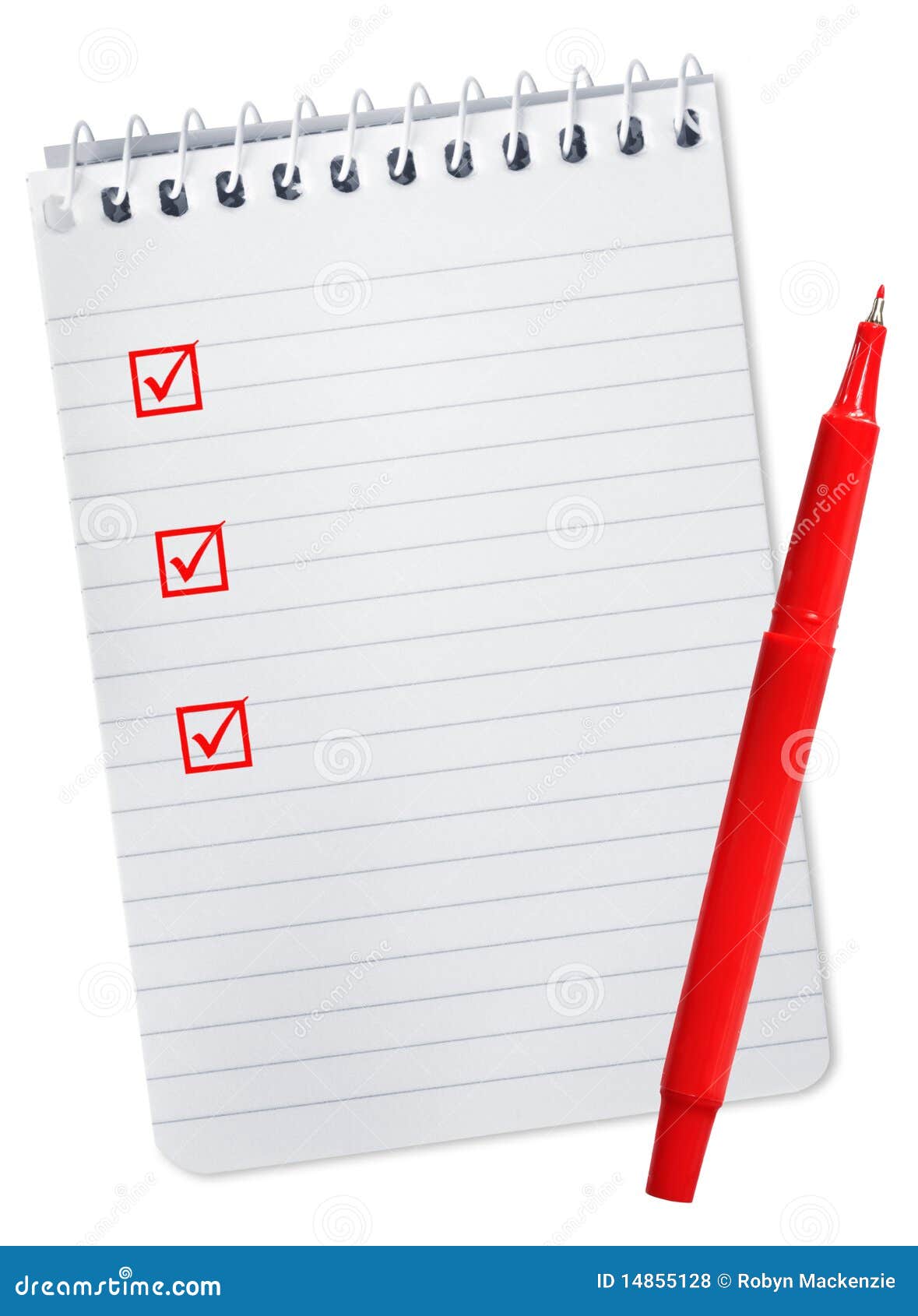 Vertical Checklist Royalty-Free Stock Photography | CartoonDealer.com ...
