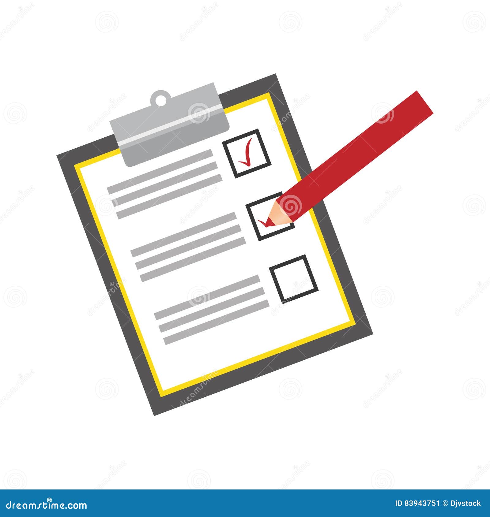 Checklist with Square Cases Icon Image Stock Vector - Illustration of ...