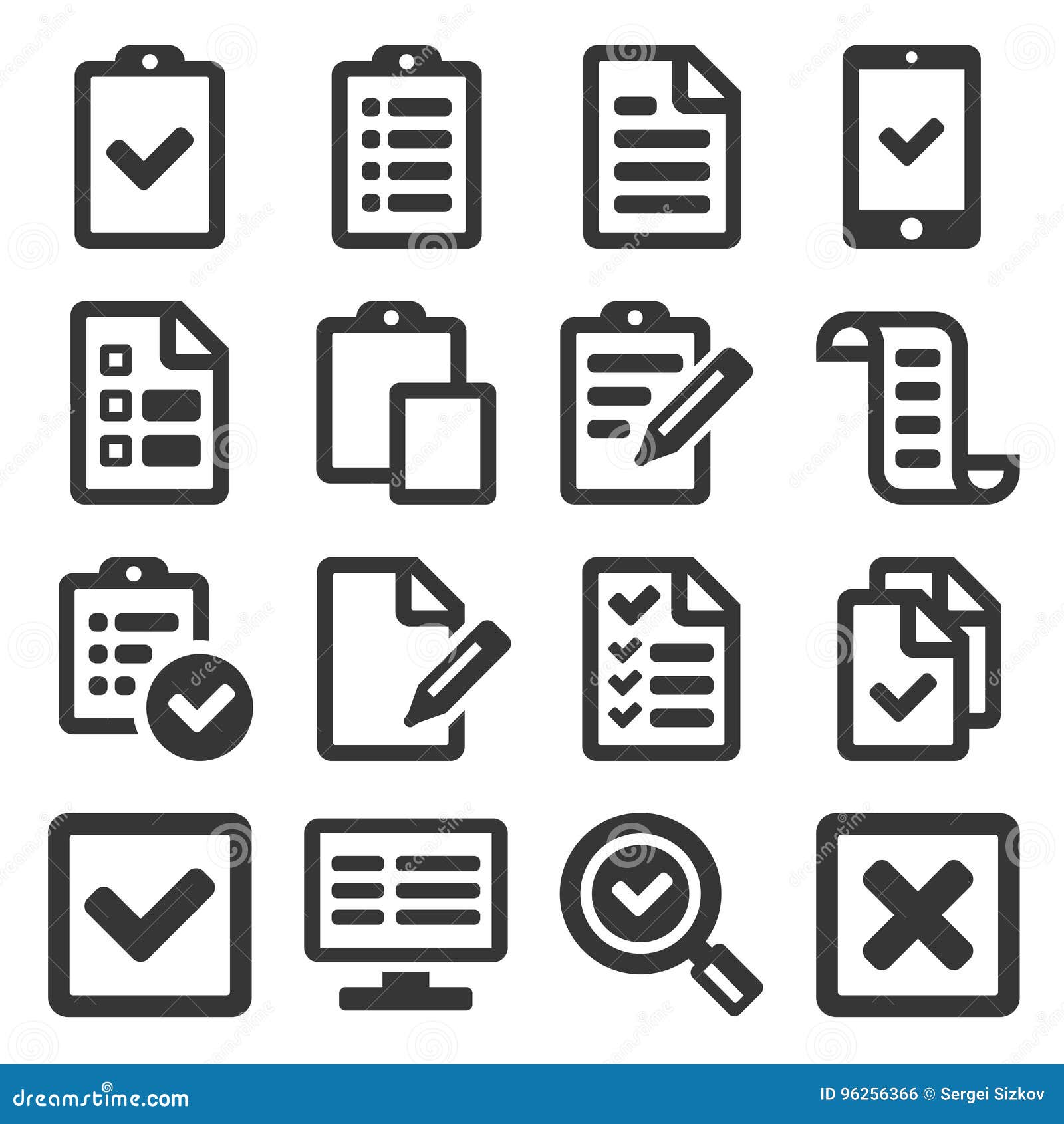 Survey Icon Vector Isolated On White Background, Survey Sign , Question ...