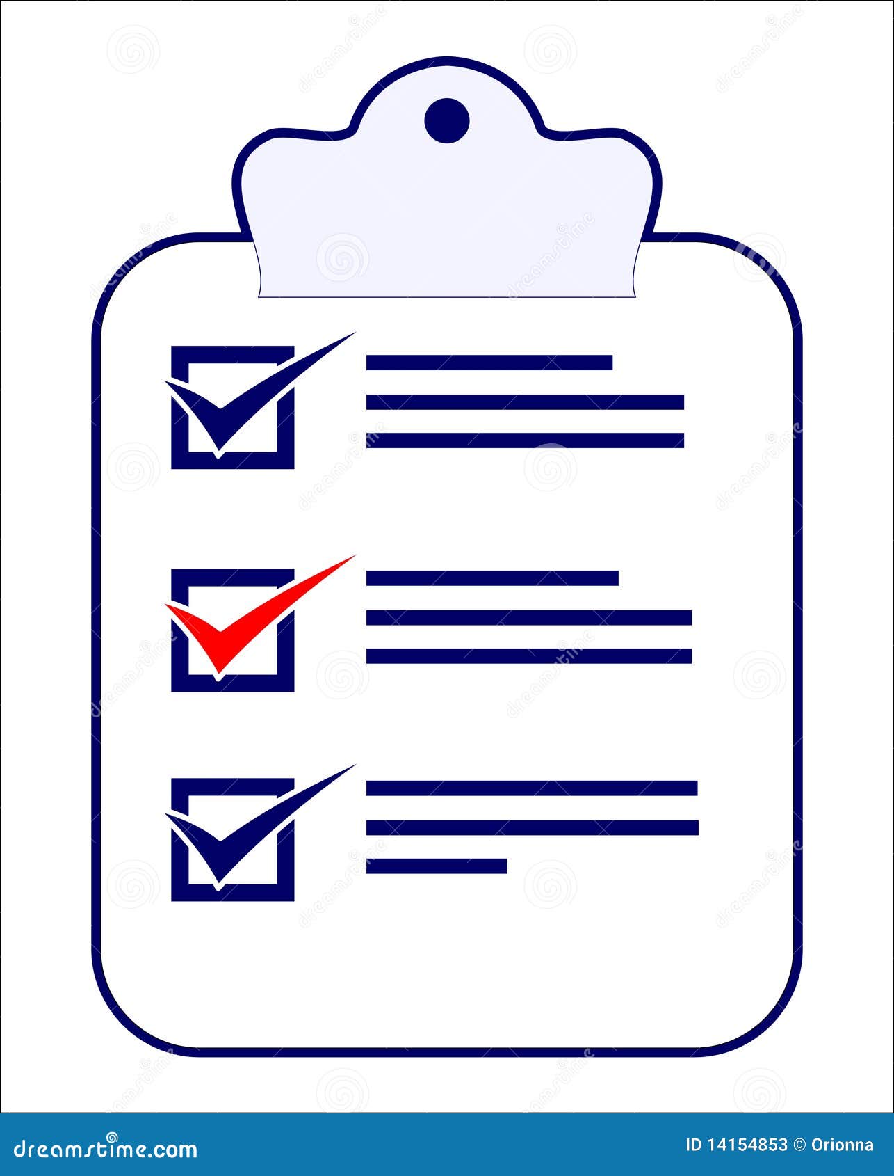 A Checklist with Tasks To Do Stock Vector - Illustration of organize ...