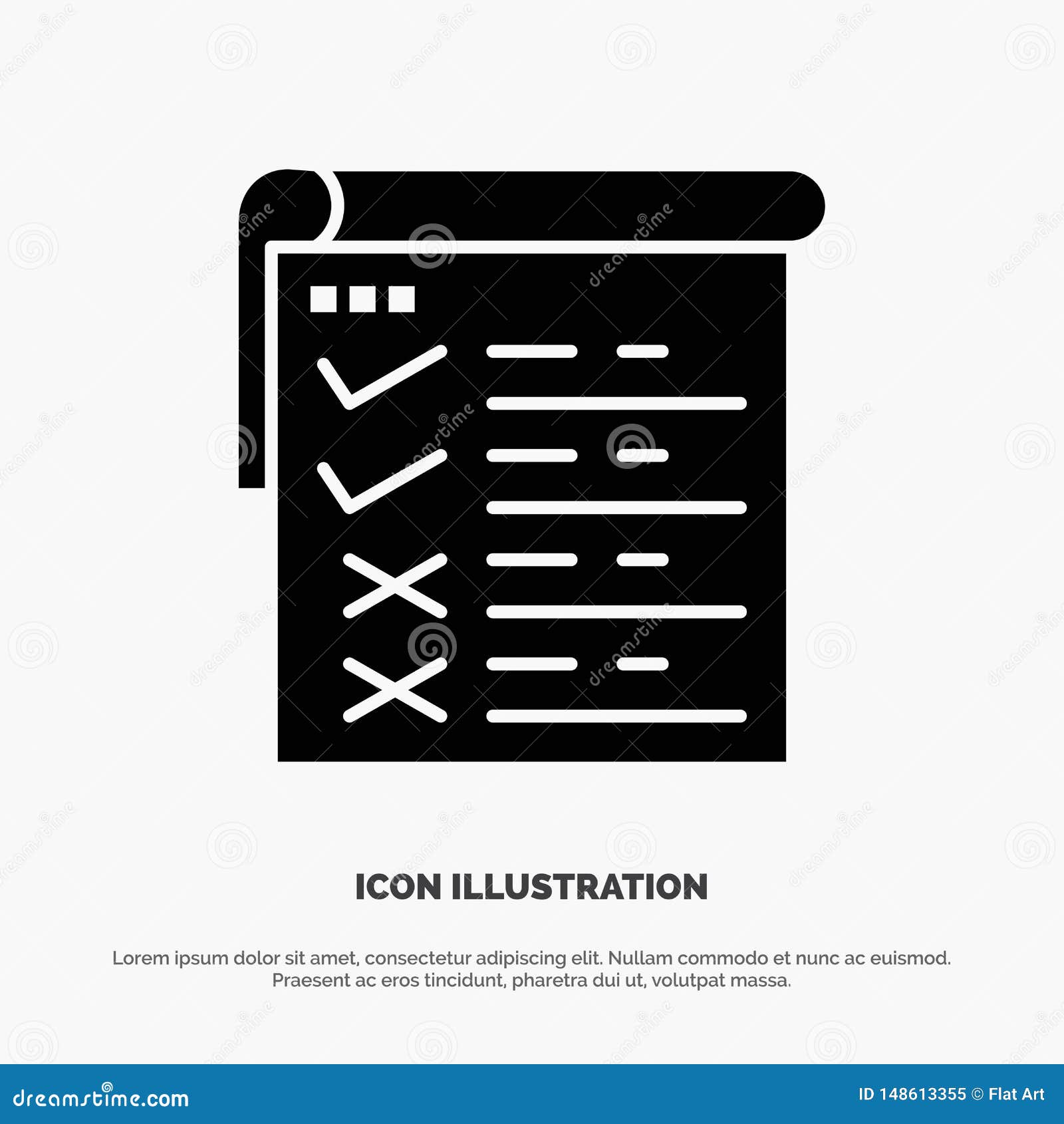 Checklist, Testing, Report, Qa Blue Logo Line Style Vector Illustration ... Checklist, Testing, Report, Qa Blue Logo Line Style Vector Illustration ...