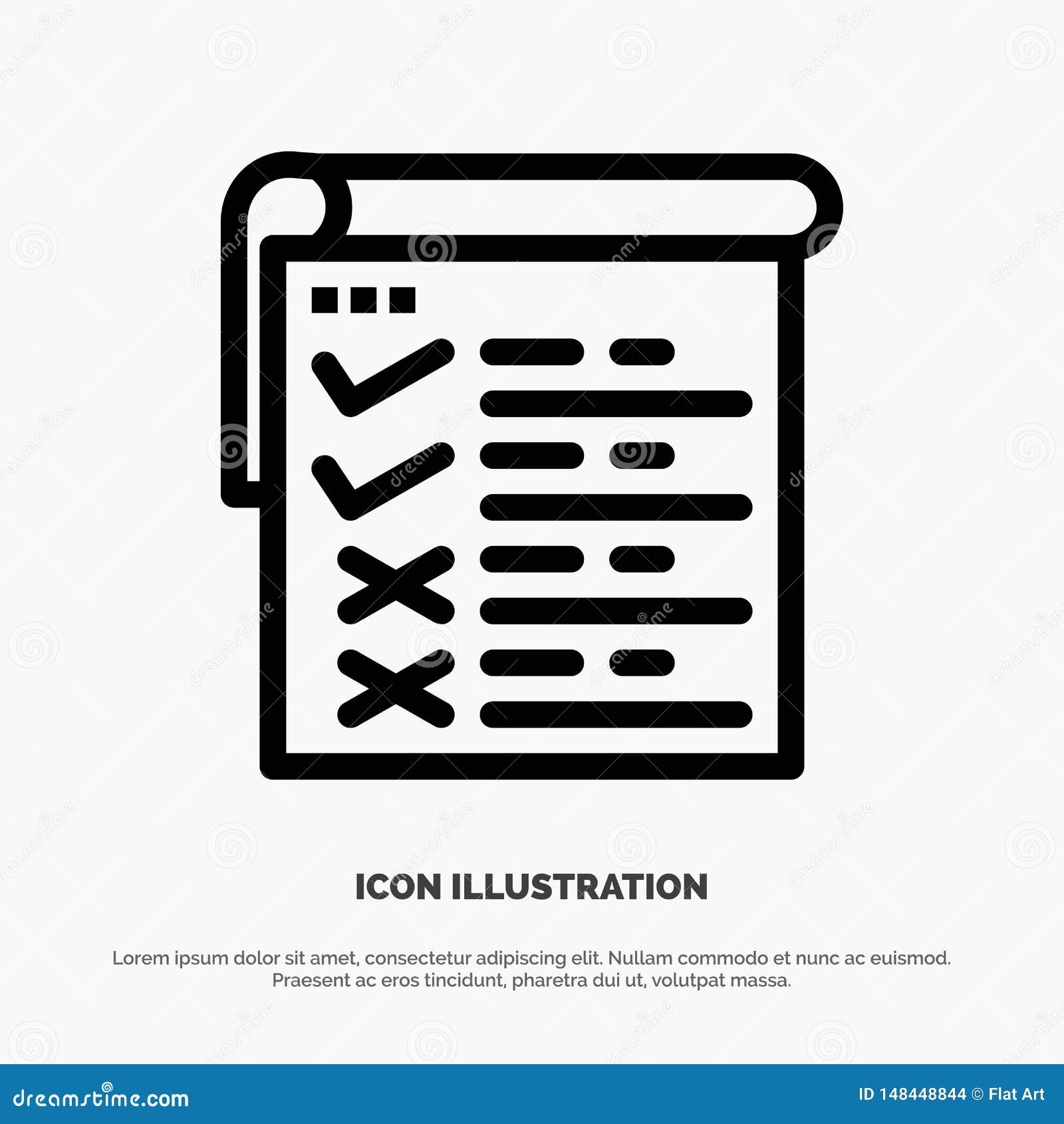 Checklist, Testing, Report, Qa Blue Logo Line Style Vector Illustration ... Checklist, Testing, Report, Qa Blue Logo Line Style Vector Illustration ...