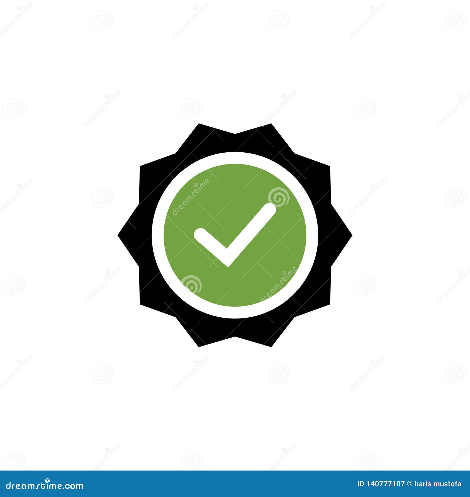 Checklist Tick Badge Icon Design Template Vector Stock Vector ...