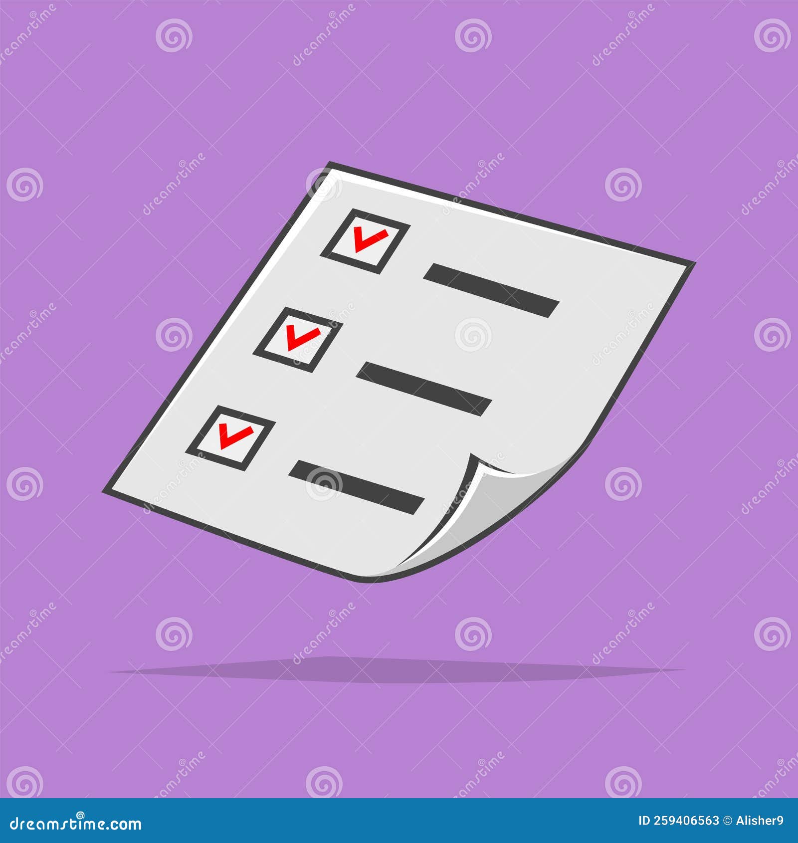 Checklist and Tick Icon Vector Design Stock Vector - Illustration of ...