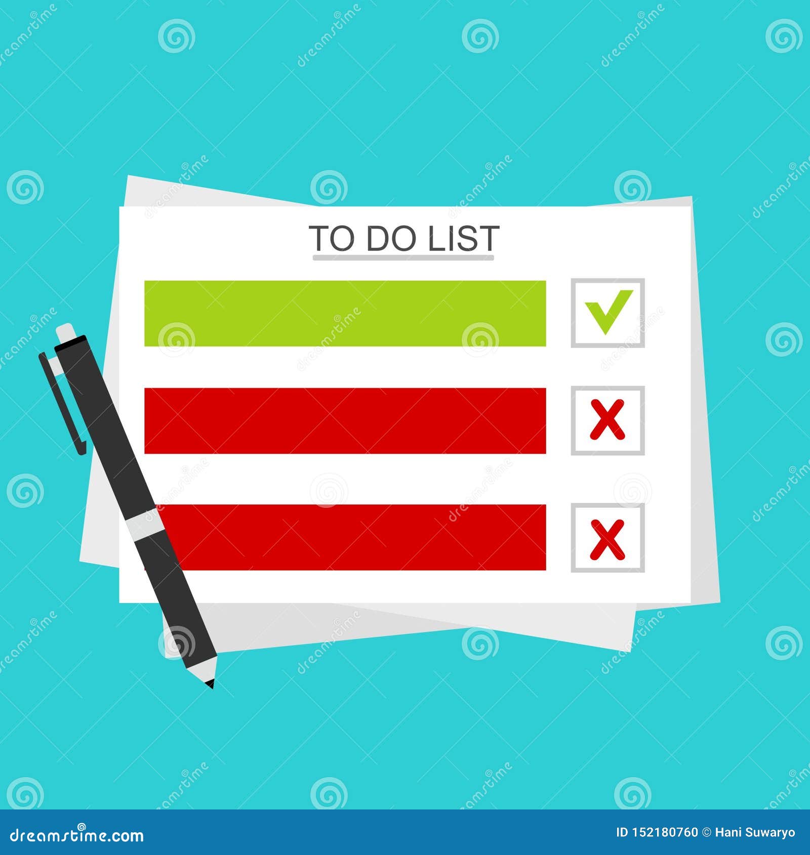 Checklist on To Do List. Form Illustration with Man Signing a Paper ...