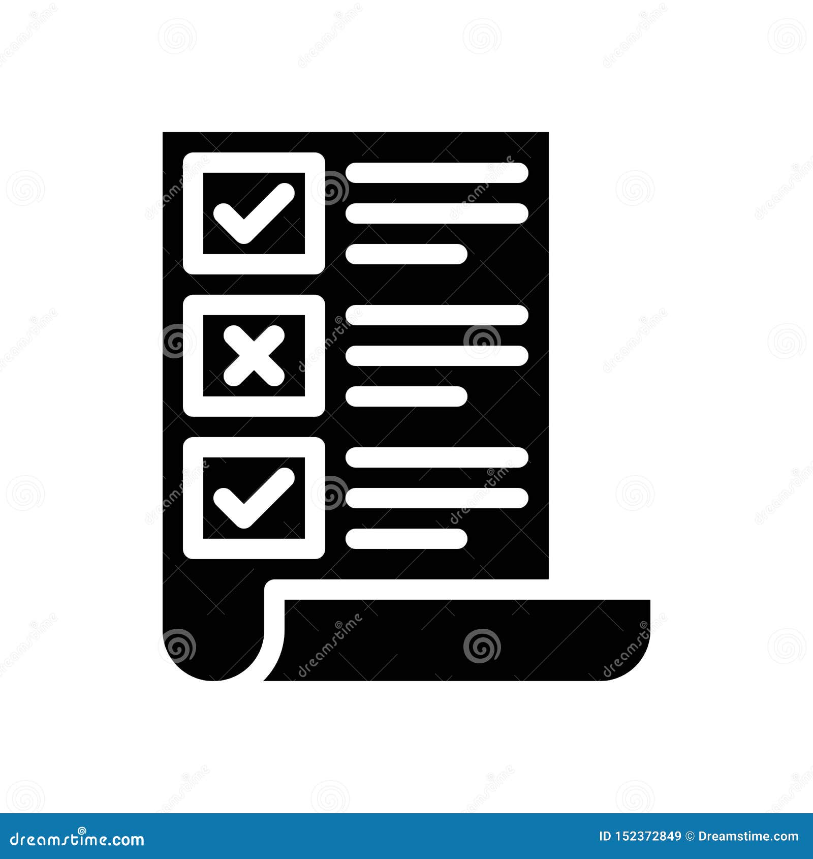 Checklist Vector, Digital Marketing Solid Style Icon Stock Vector ...