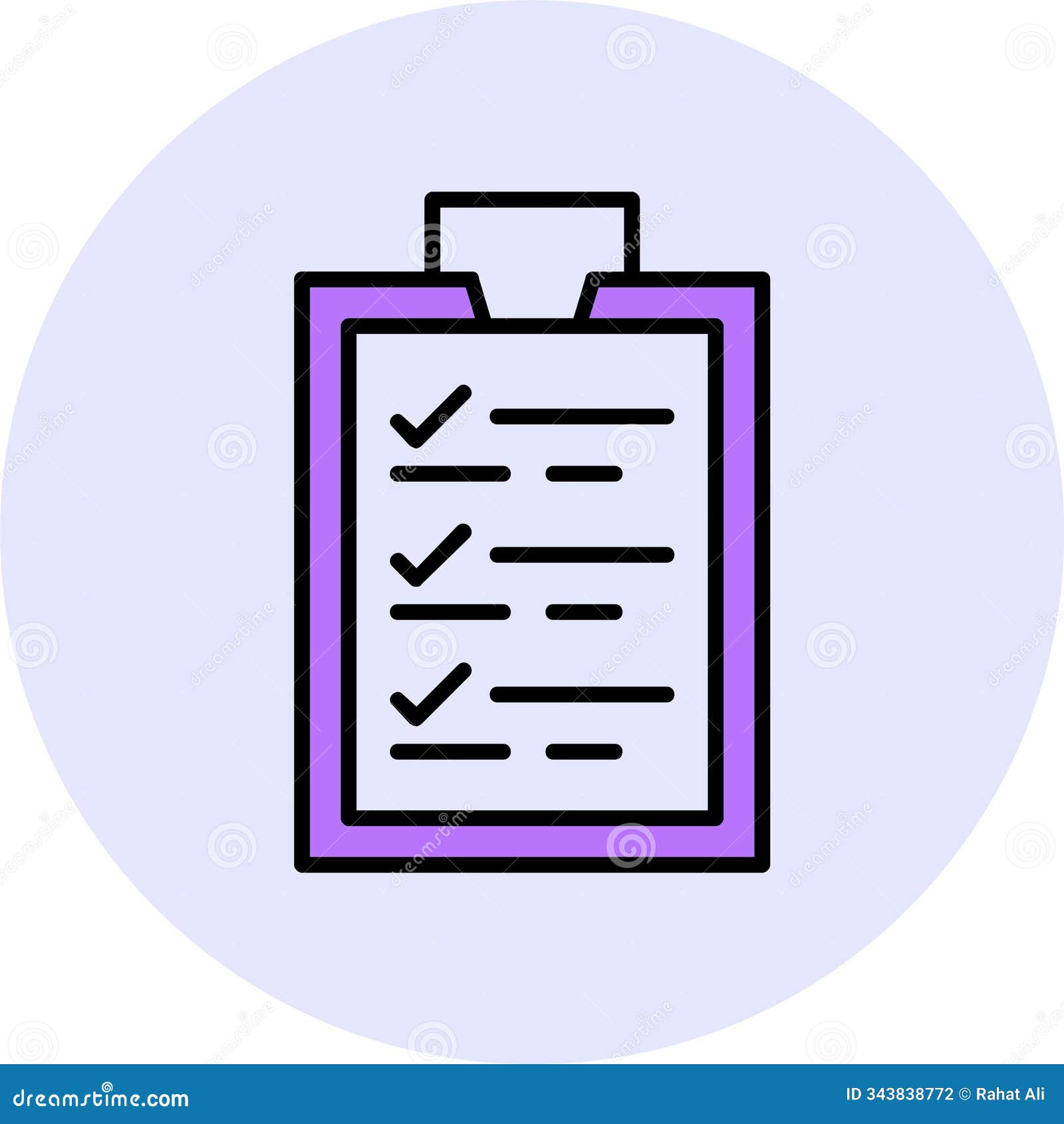 Checklist Vector Icon Collection. Clipboard With Checkmarks, Document ...