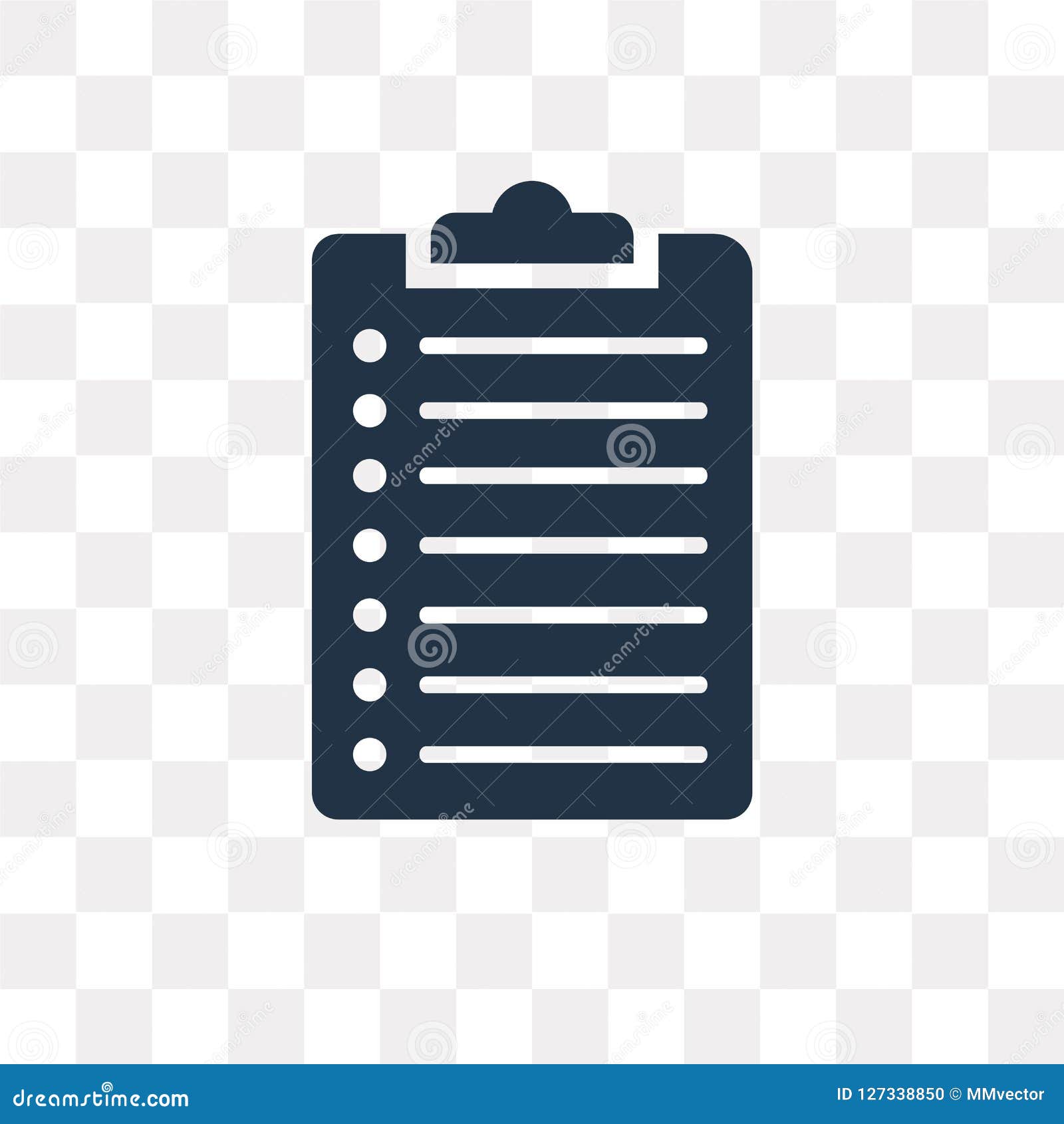Checklist Vector Icon Isolated On Transparent Background, Checklist ...