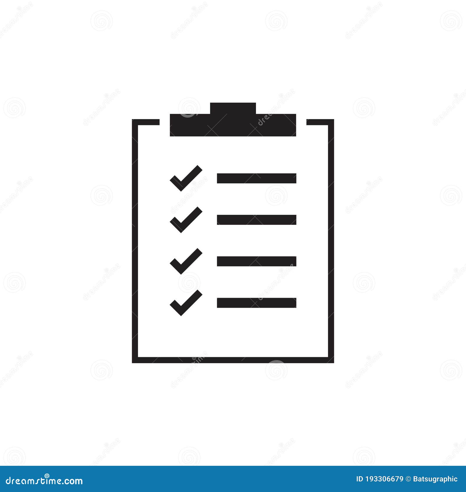Checklist Vector Icon Logo Design Stock Vector - Illustration of ...