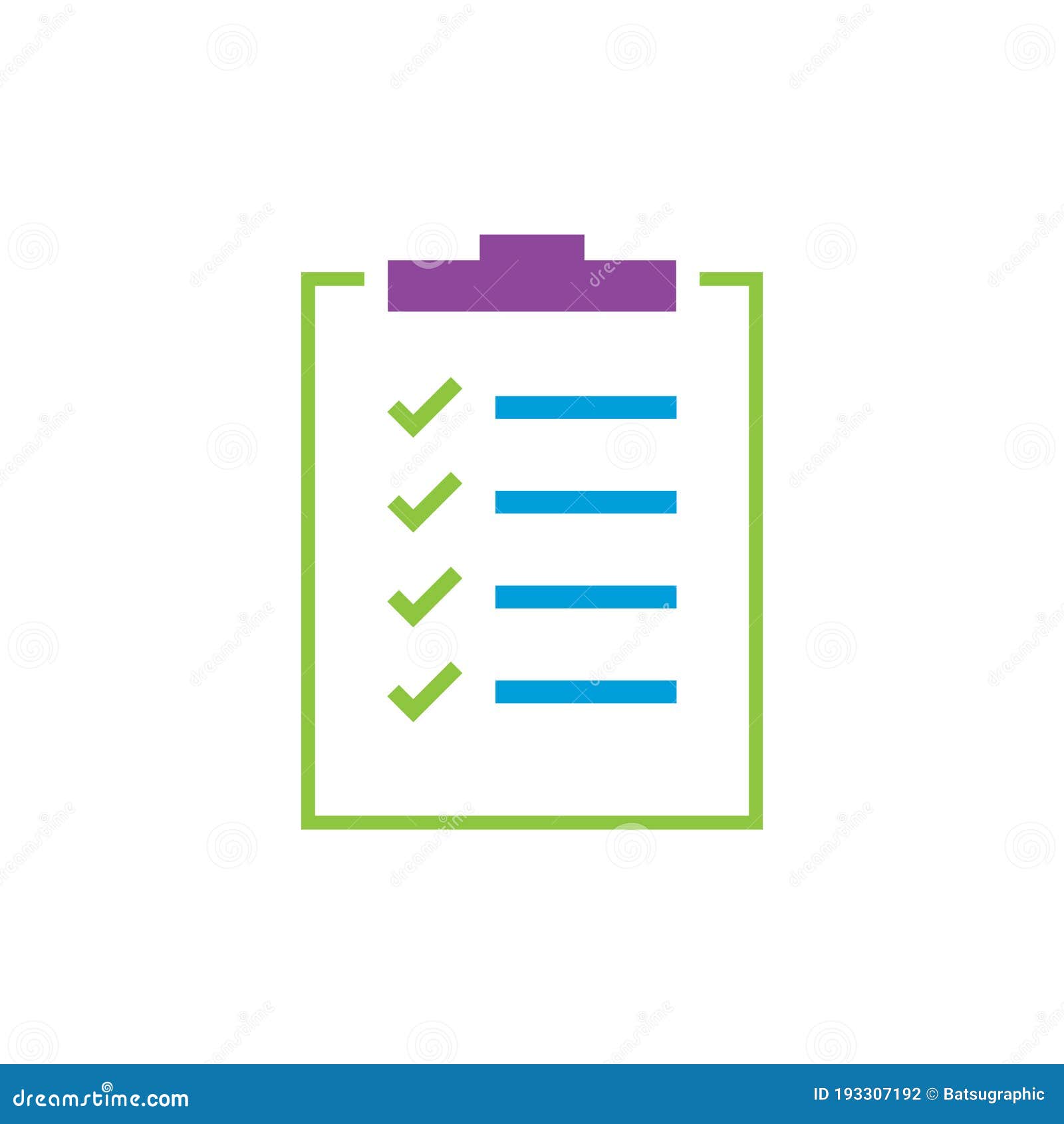 Checklist Vector Icon Logo Design Stock Vector - Illustration of list ...