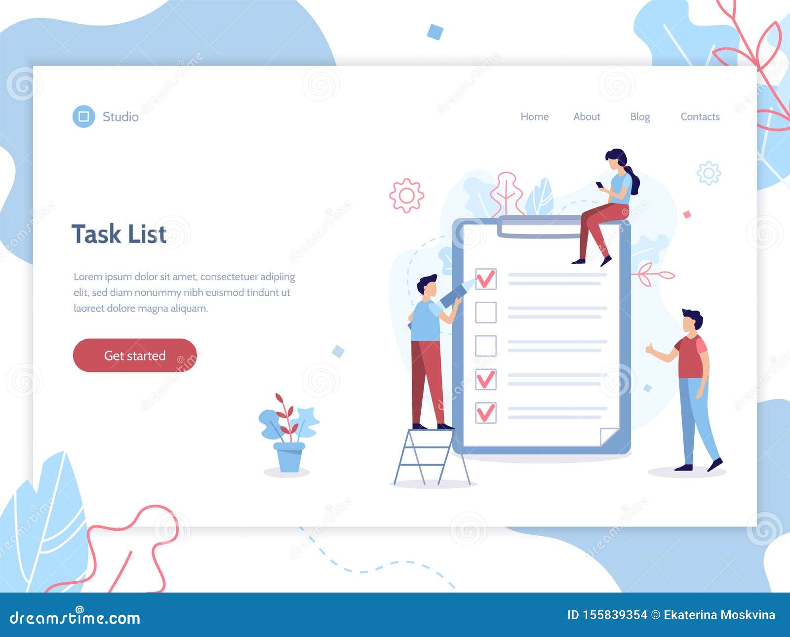 Checklist web banner stock vector. Illustration of document - 155839354