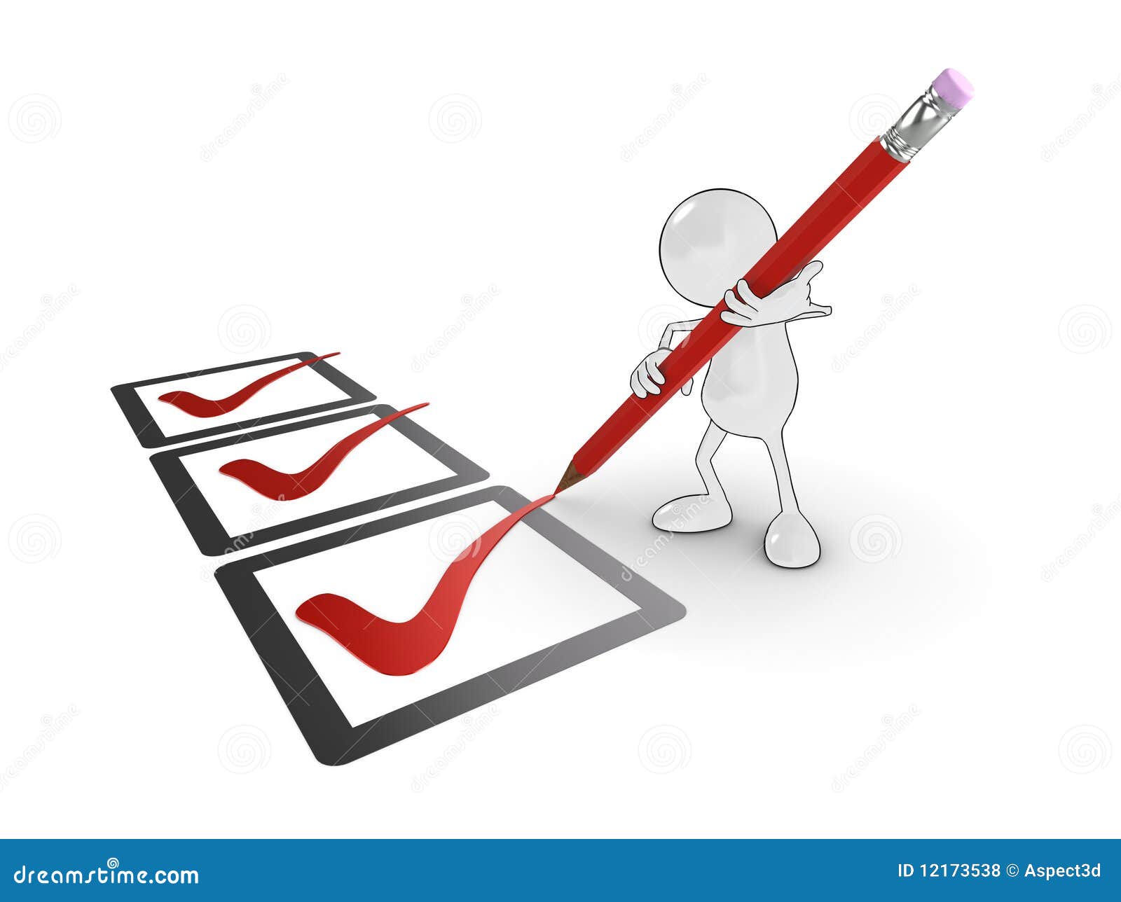 Checkliste stock abbildung. Illustration von markierung - 12173538