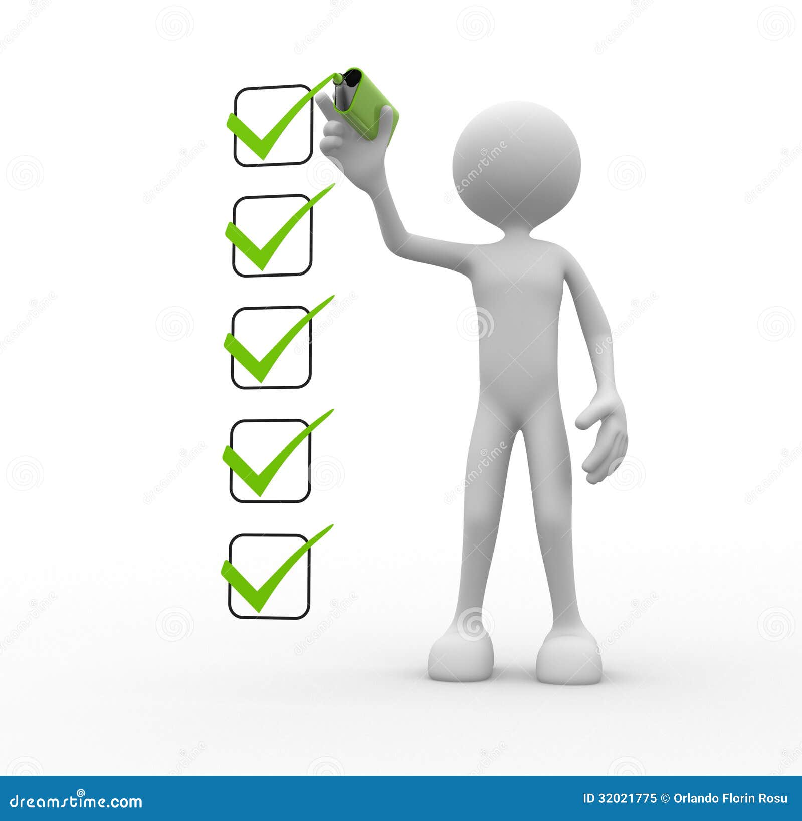 Checkliste stock abbildung. Illustration von gelesen - 32021775