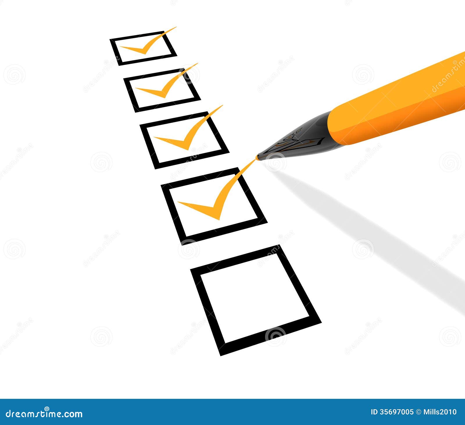 Checkliste stock abbildung. Illustration von muster, nachricht - 35697005