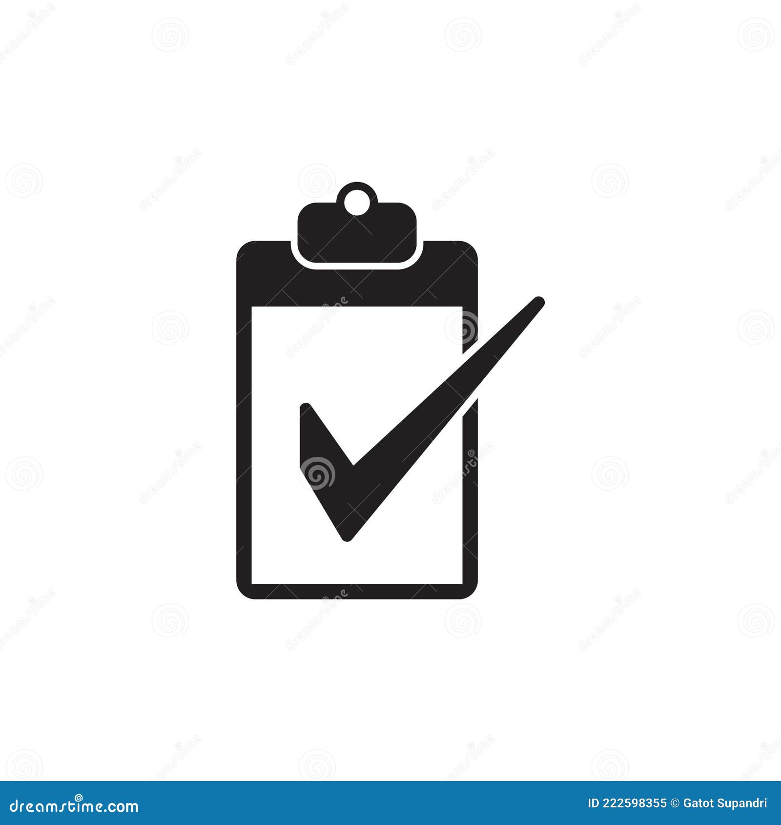 Checkliste Symbol Vektor Logo Design Template Vektor Abbildung ...