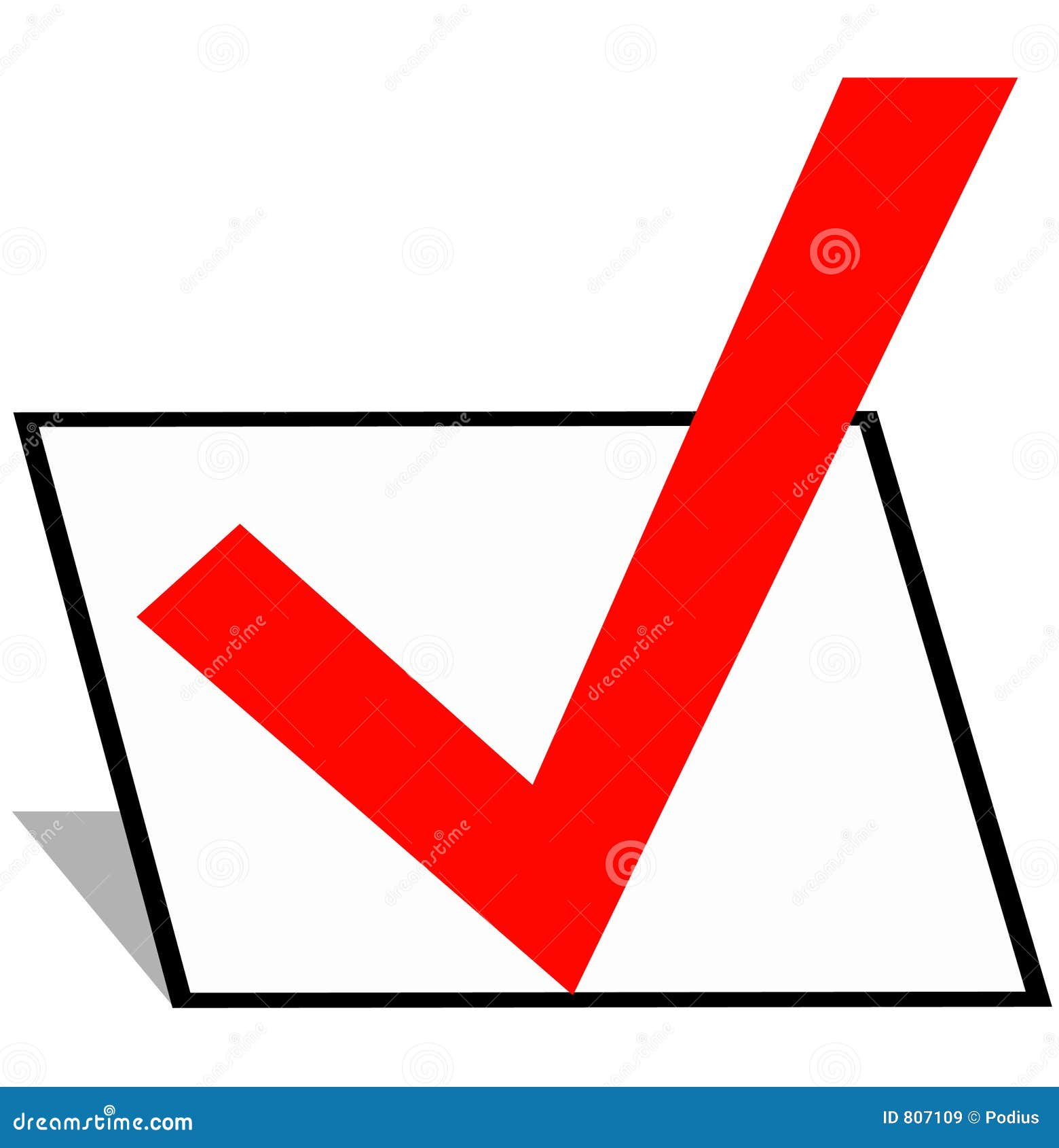 Checkmark stock illustration. Illustration of pole, pick - 807109