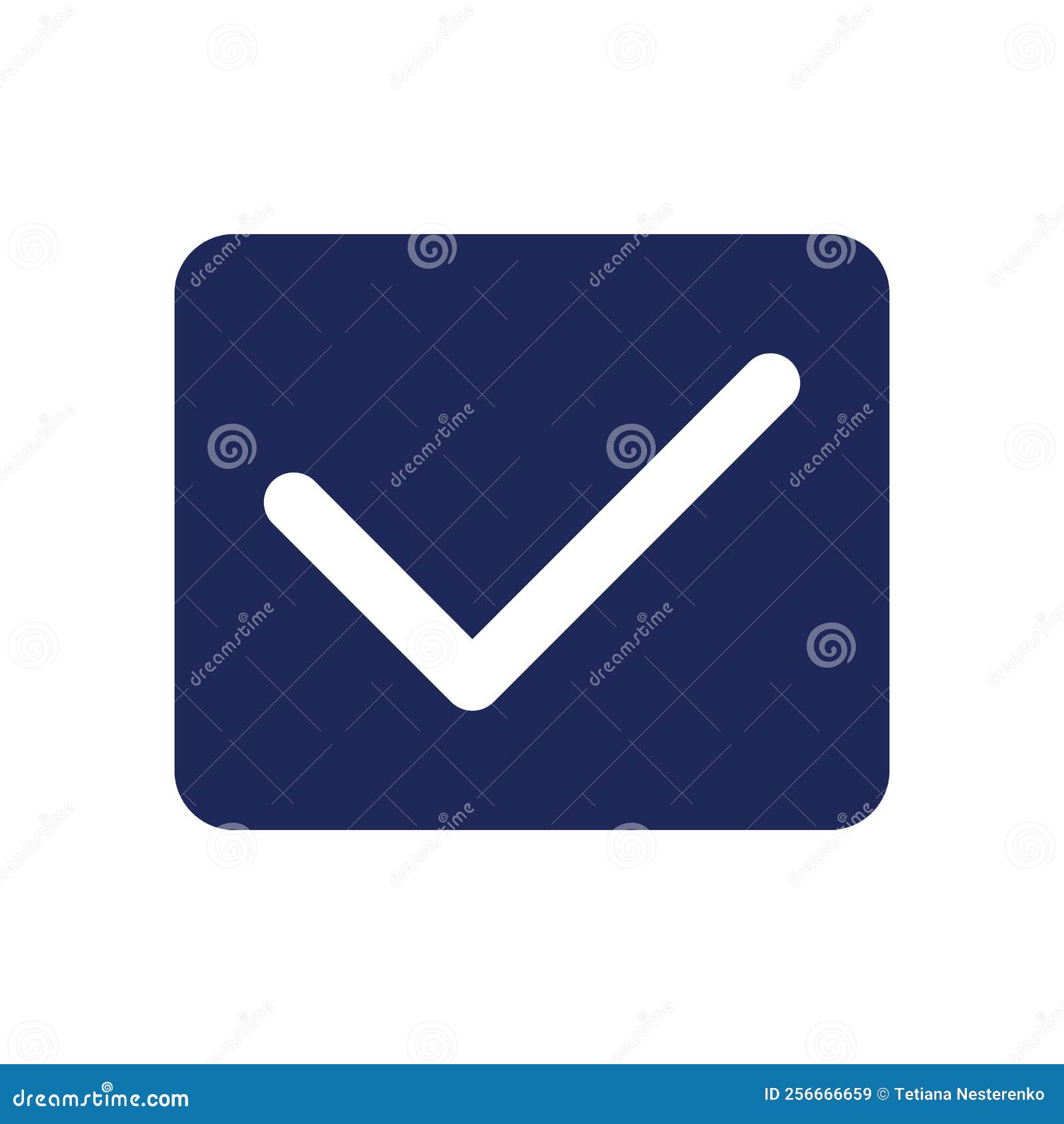 Checkmark Black Glyph Ui Icon Stock Vector - Illustration of chat ...