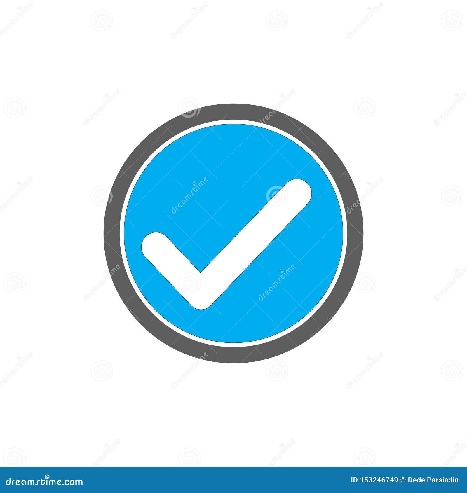 Checkmark stock vector. Illustration of check, choose - 153246749