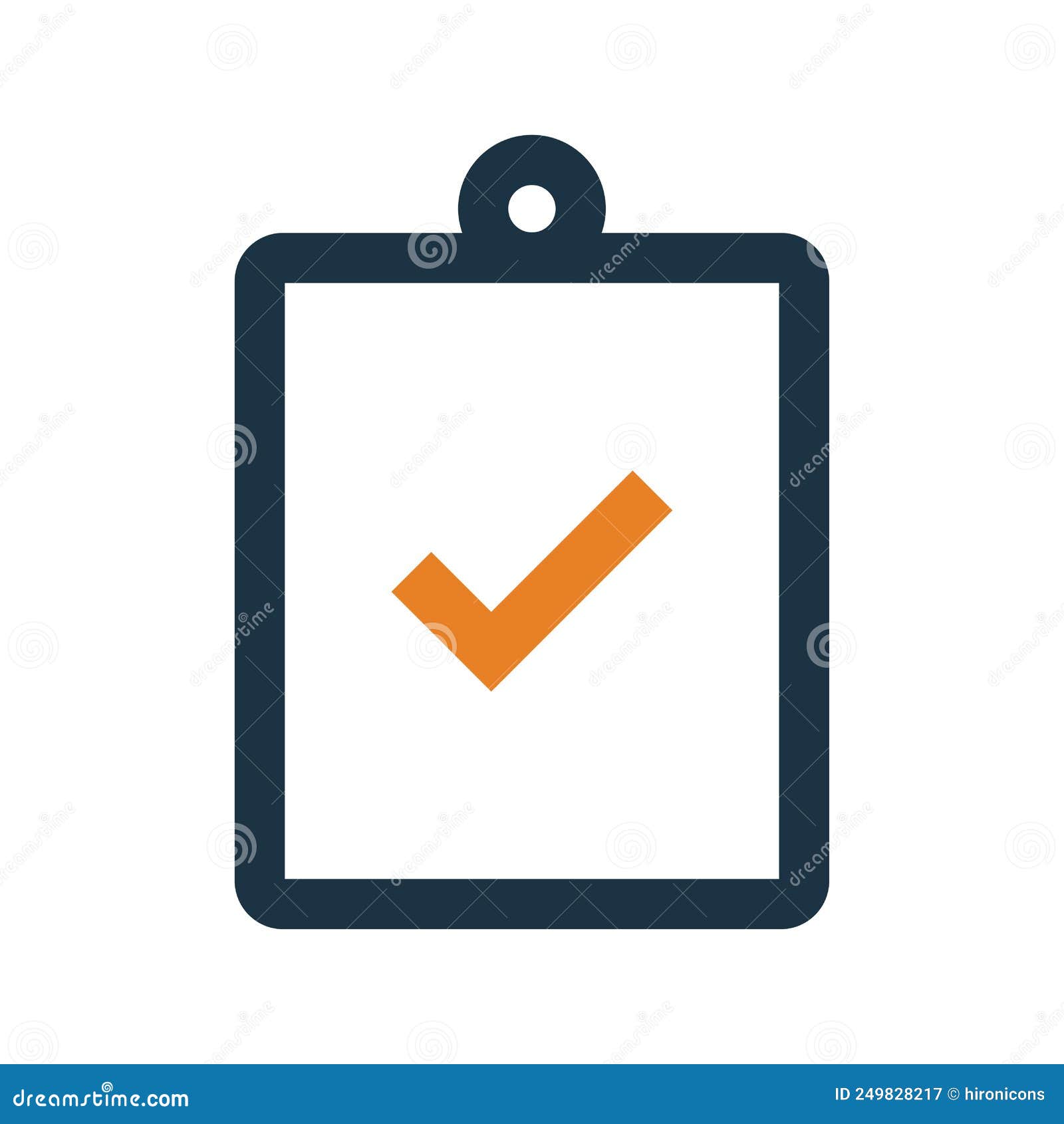 Checkmark, Clipboard, Task Icon. Simple Editable Vector Graphics Stock ...